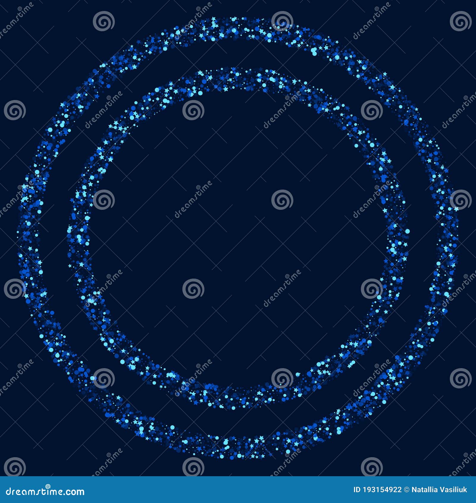Blue Falling Vector Dust Design. White Stock Vector - Illustration of ...