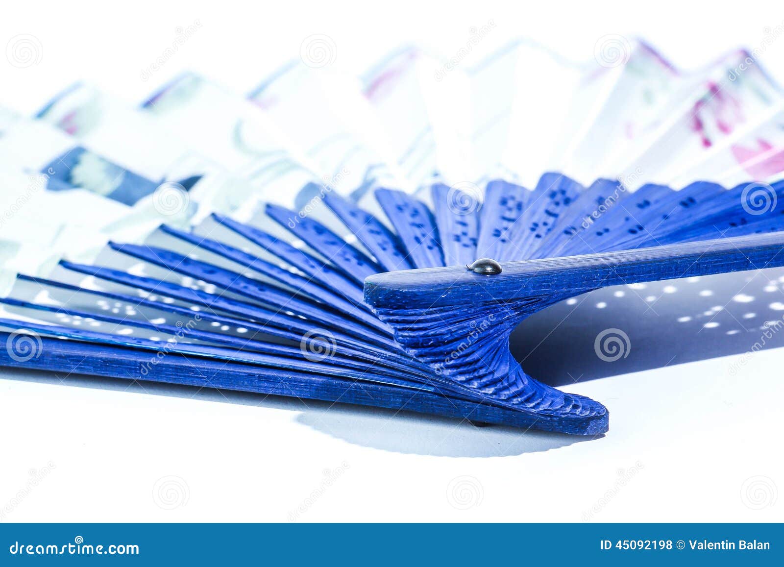 Blue fan stock photo. Image of refresh, cooling, asian - 45092198
