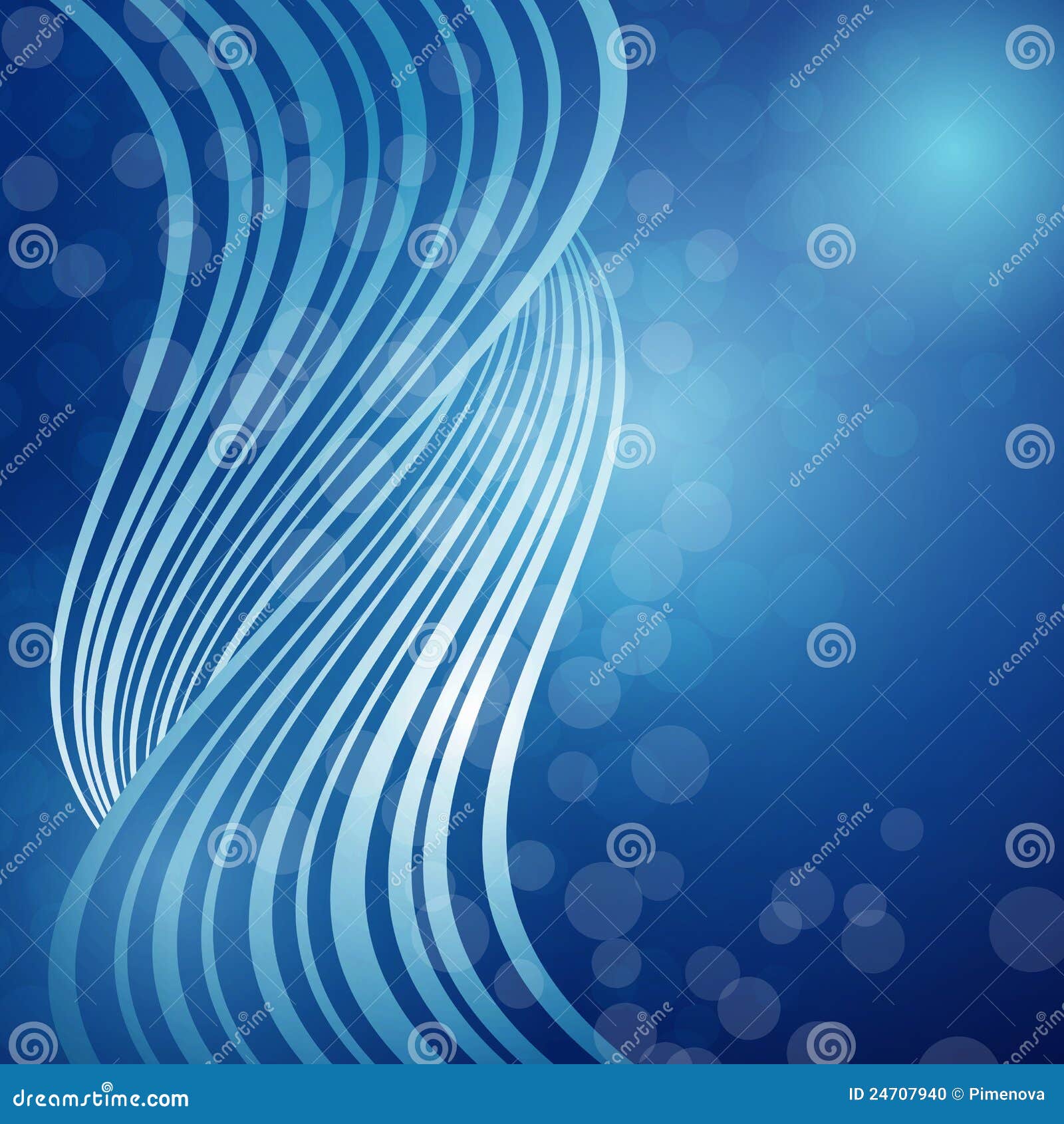 Blue fantasy background stock vector. Illustration of abstract - 24707940