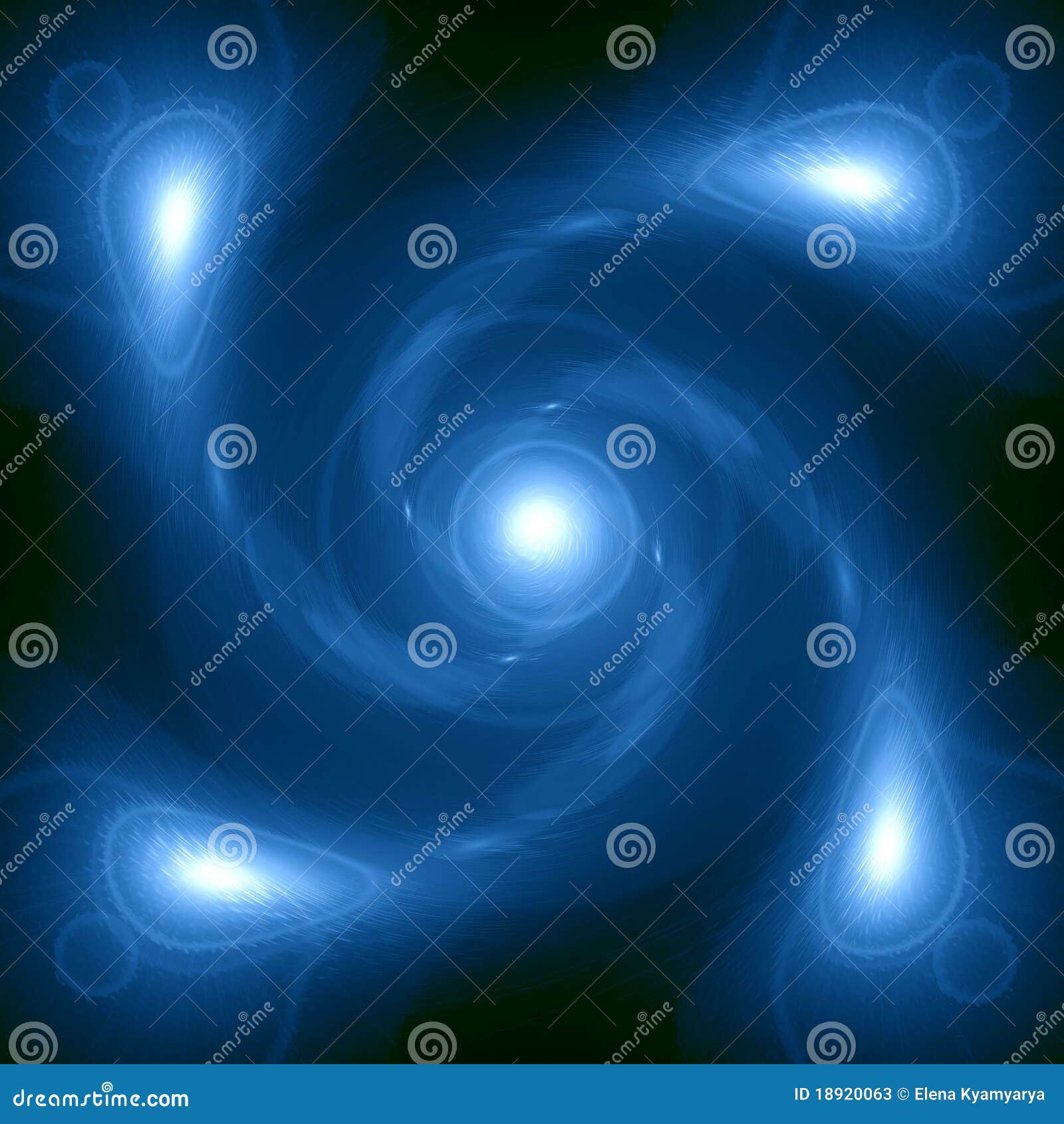 Blue Fantasy Infinity Background Stock Illustration - Illustration of ...