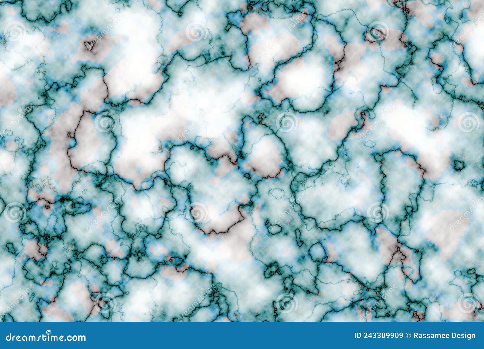 Blue Fantasy Marble Texture Background Stock Illustration ...