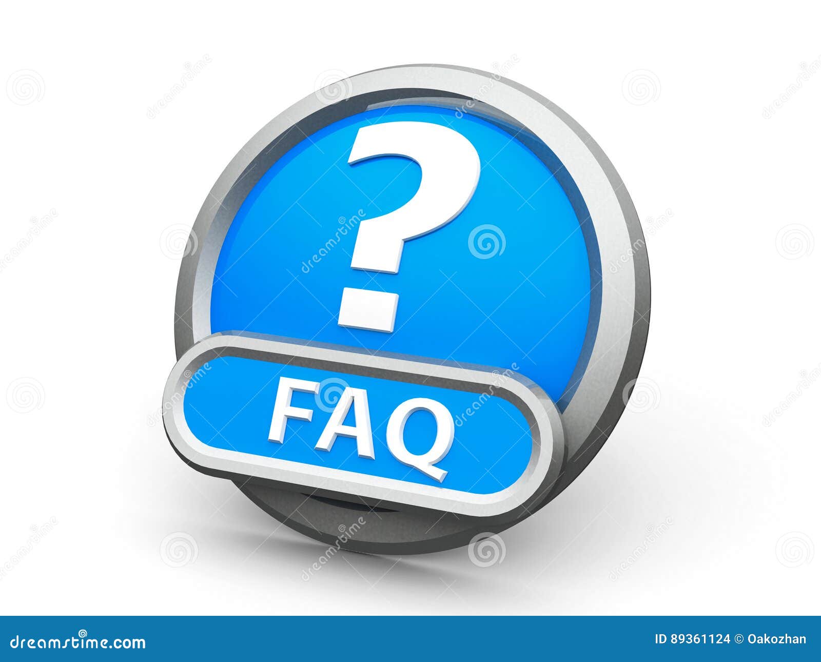 Blue FAQ icon stock illustration. Illustration of online - 89361124