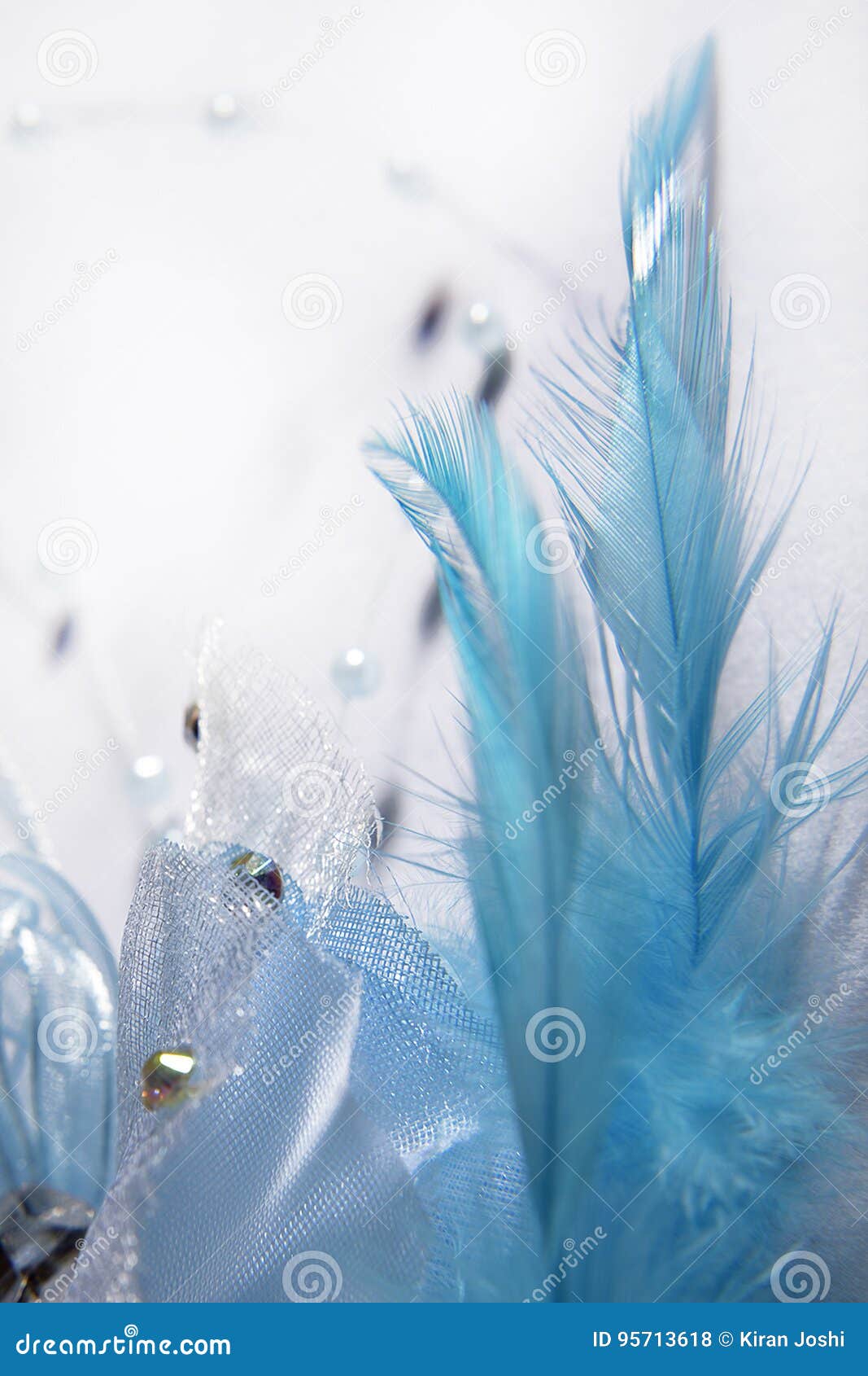 Blue Feather Background with Soft Touch Stock Photo - Image of ganesha ...