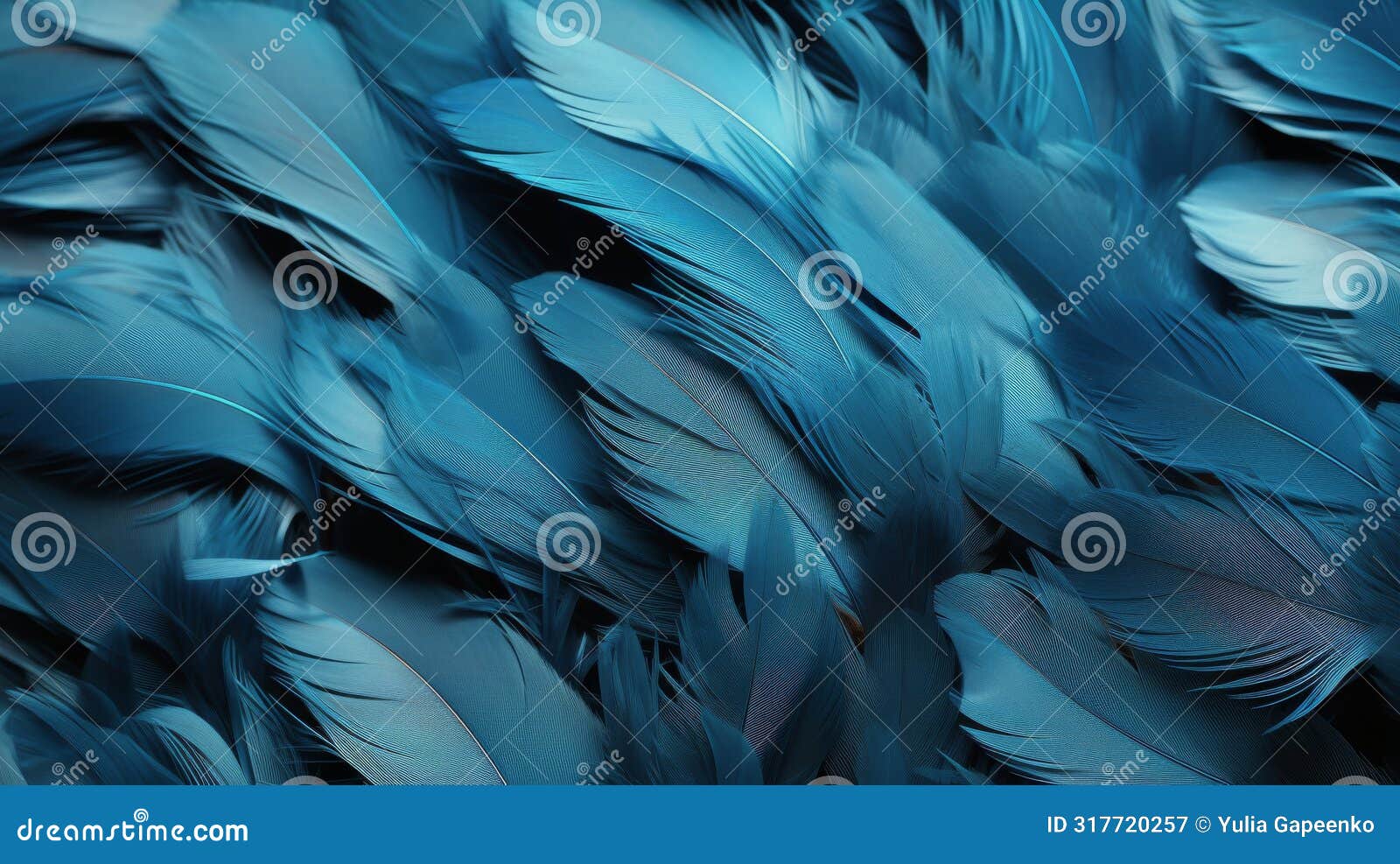 Blue Feathers Cluster stock image. Image of downy, nature - 317720257