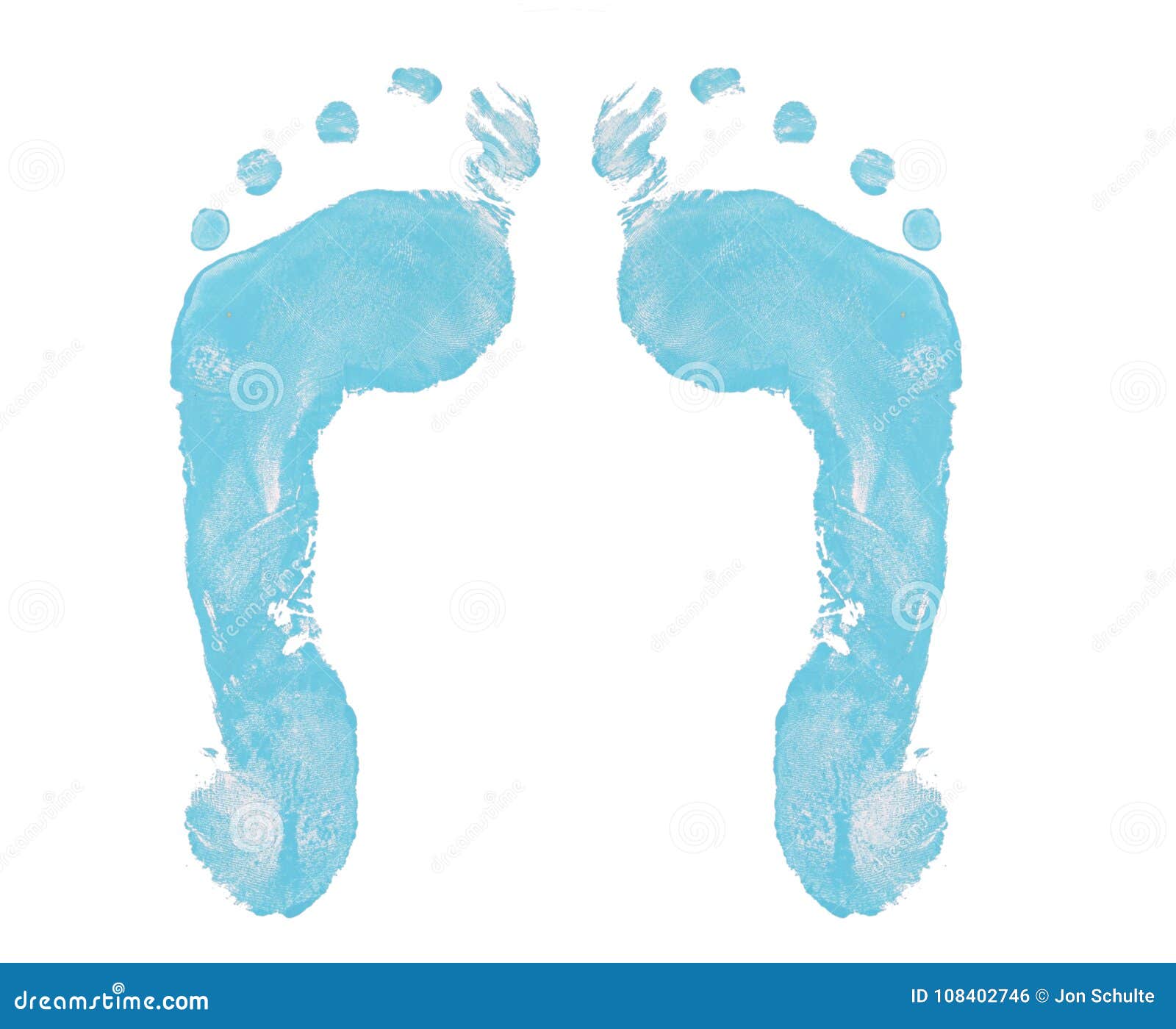 Blue Feet Prints stock illustration. Illustration of creativity - 108402746