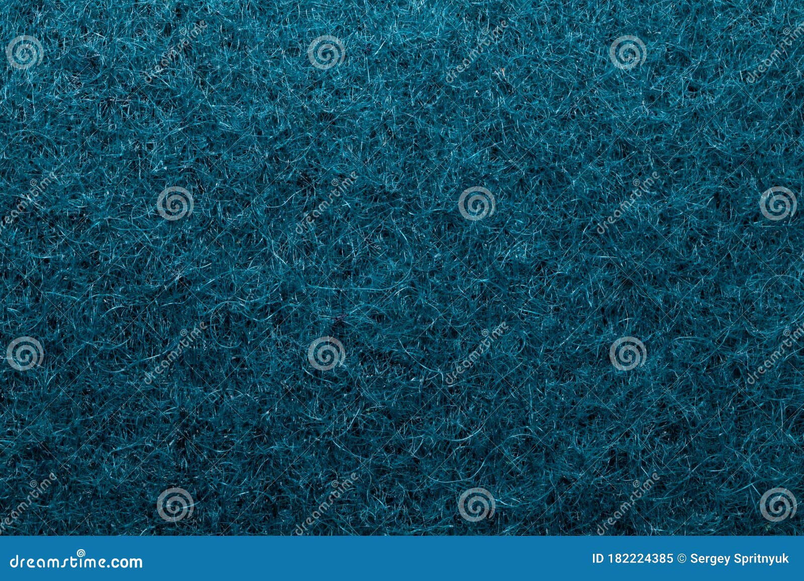 The Blue Felt. Sponge for Washing Dishes, Textile Texture Close-up ...