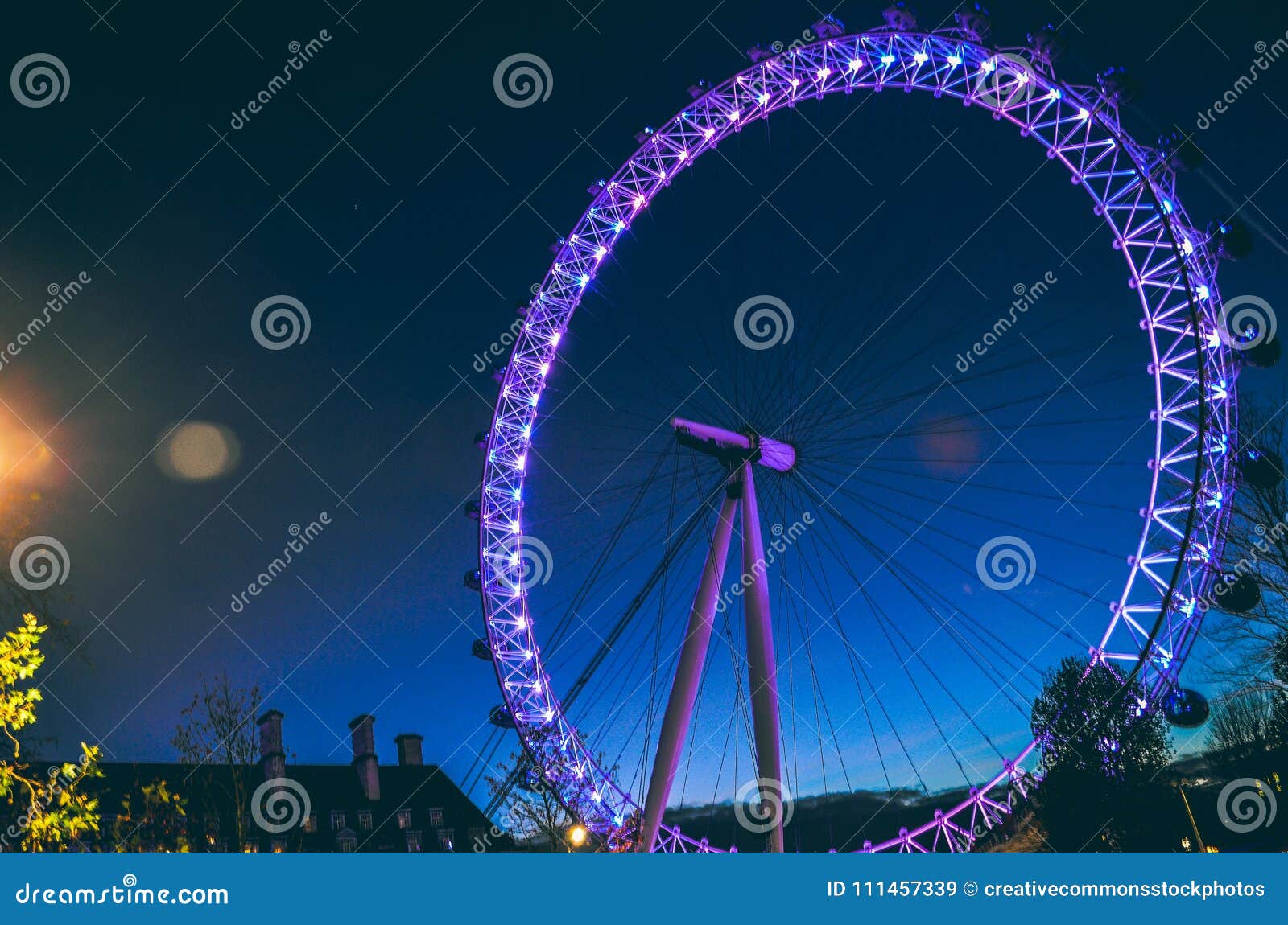 Blue Ferris Wheel Picture. Image: 111457339