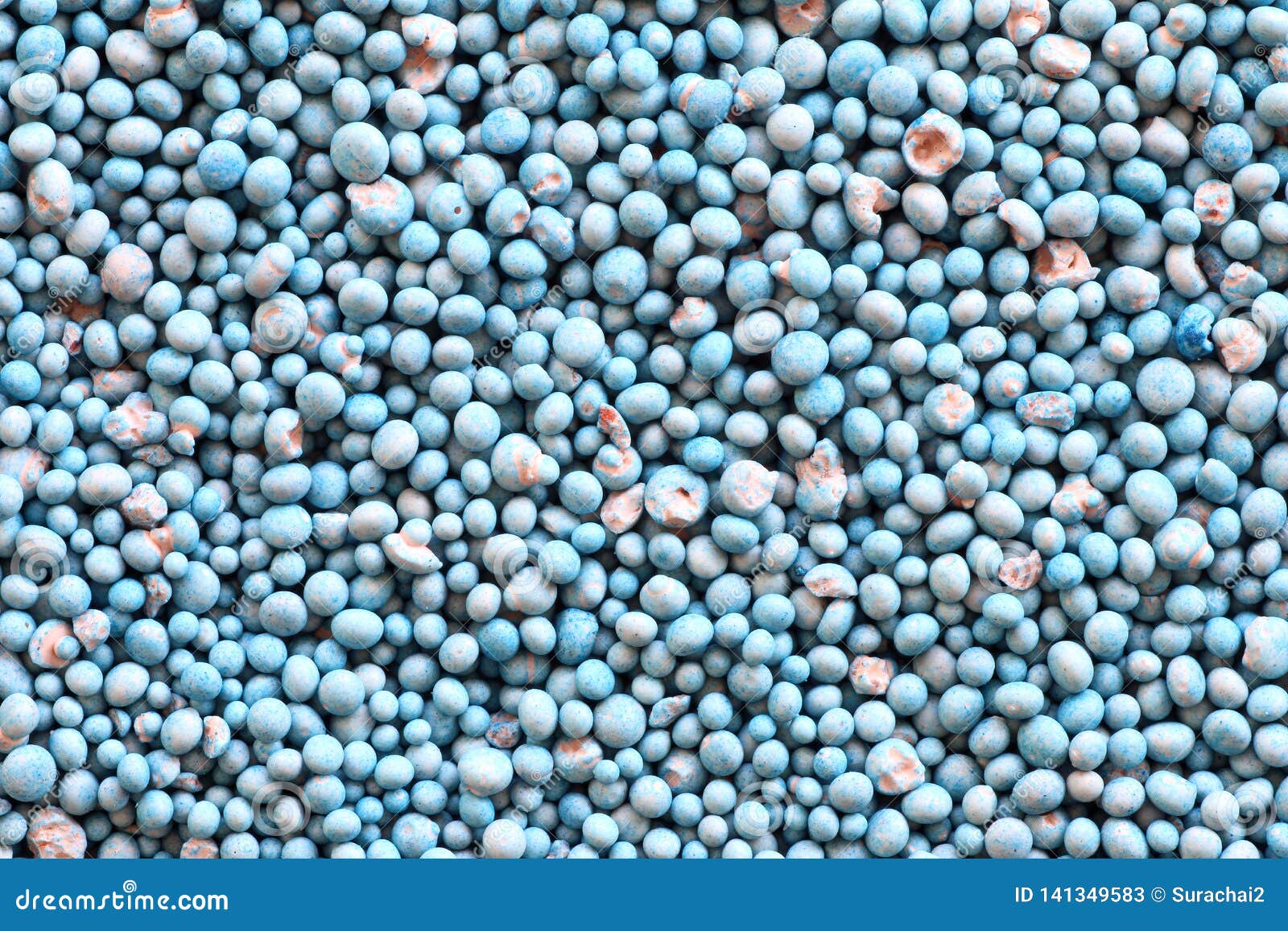 Blue Fertilizer Pattern Use for Agricultural Stock Image - Image of ...