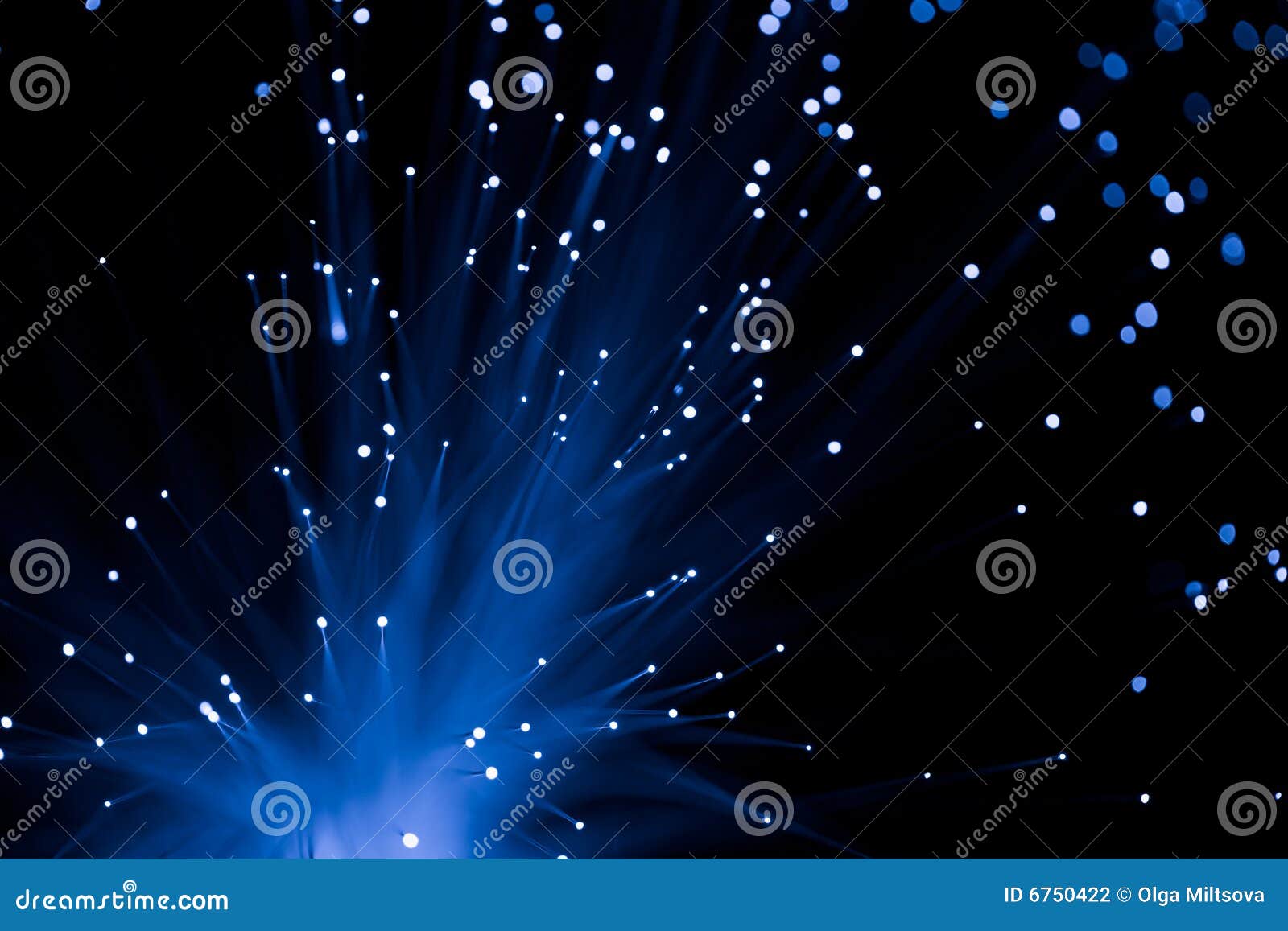 Blue fiber optic stock photo. Image of information, celebrate - 6750422