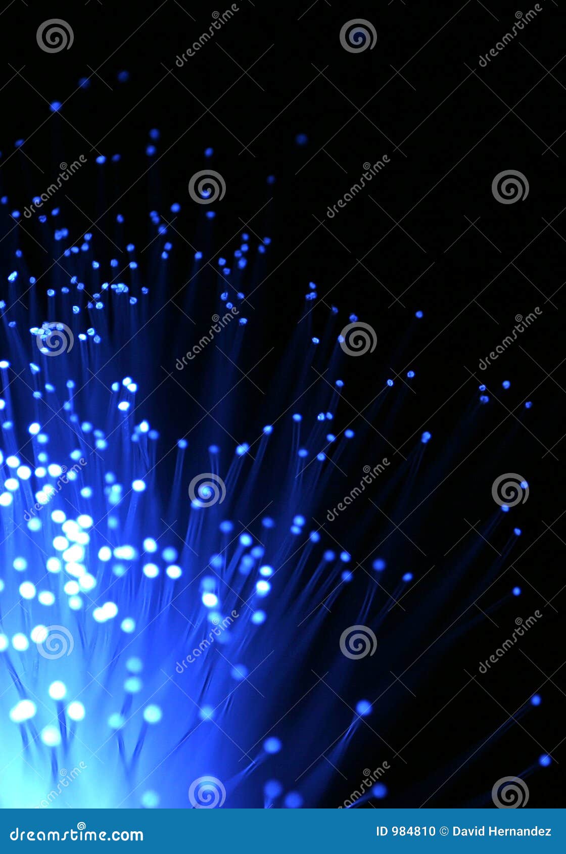 Blue Fiber Optic Cable stock illustration. Illustration of fiber - 984810