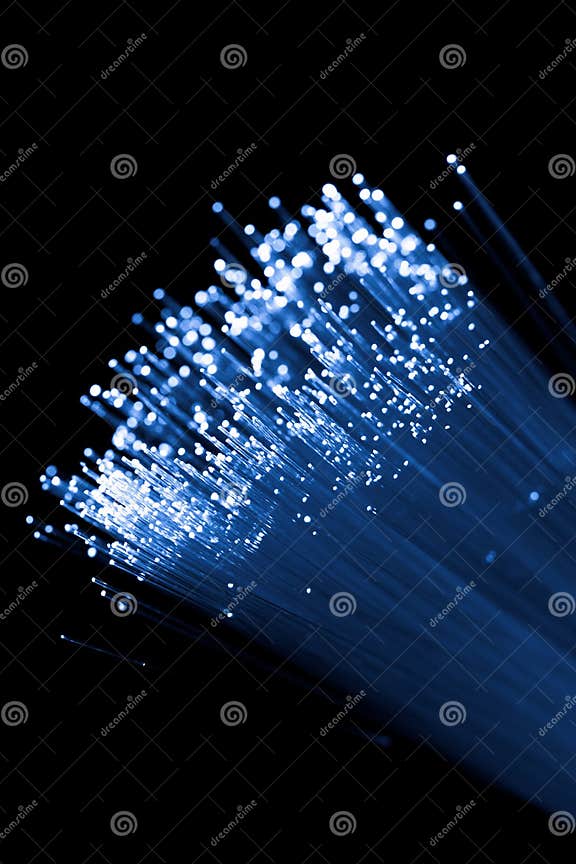 Blue fiber optic isolated stock photo. Image of data, illuminate - 6744654