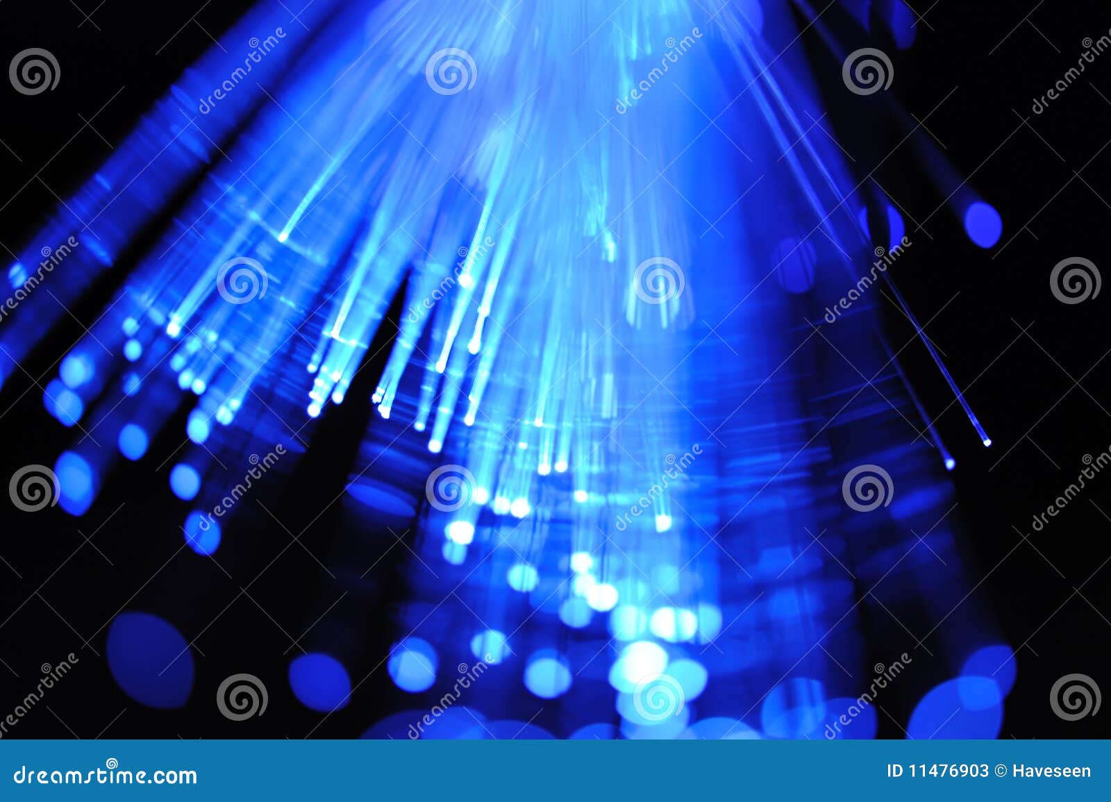 Blue fiber optics stock image. Image of network, glowing - 11476903