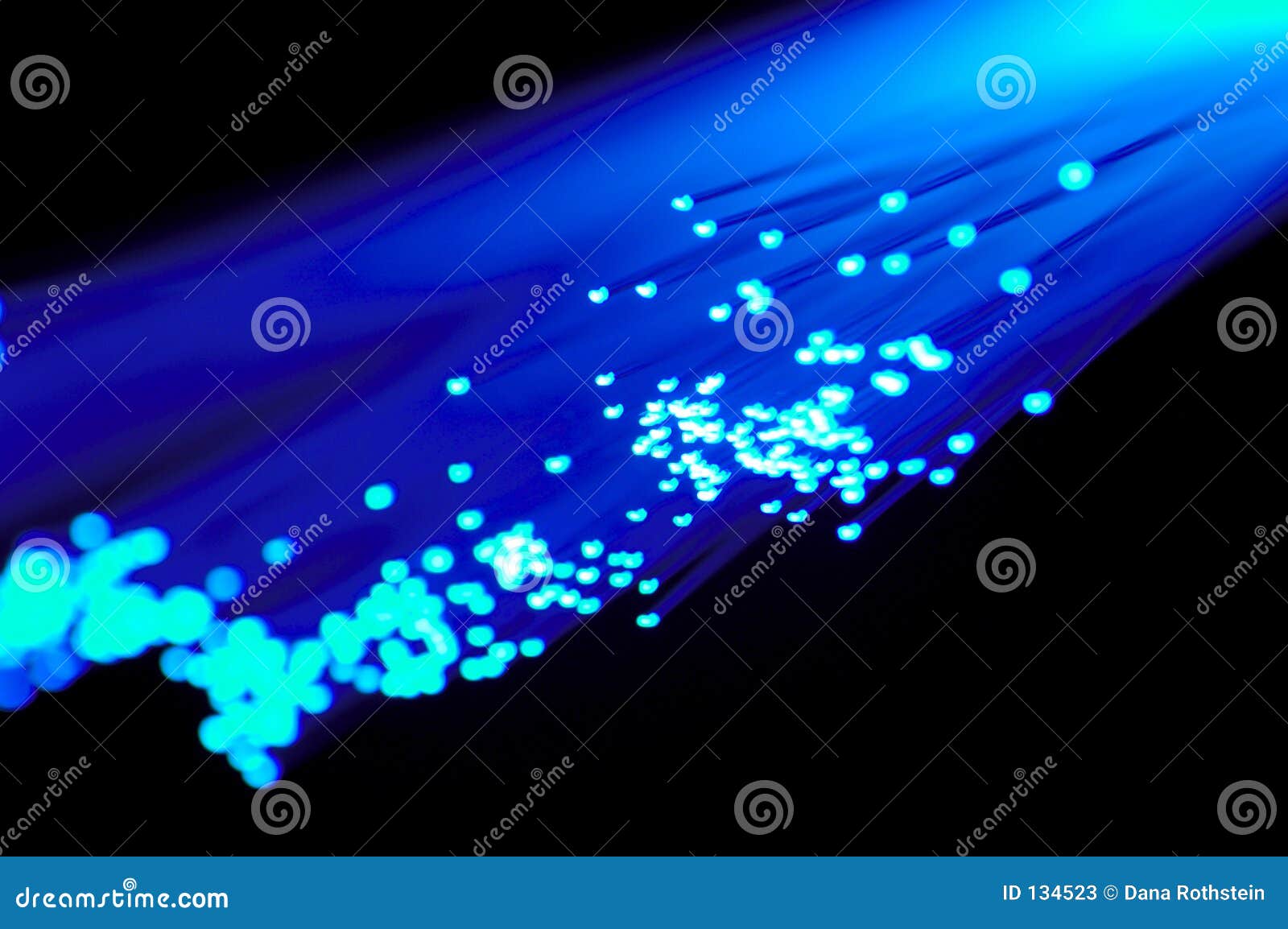 Blue Fiber Optics stock image. Image of glow, optic, neon - 134523