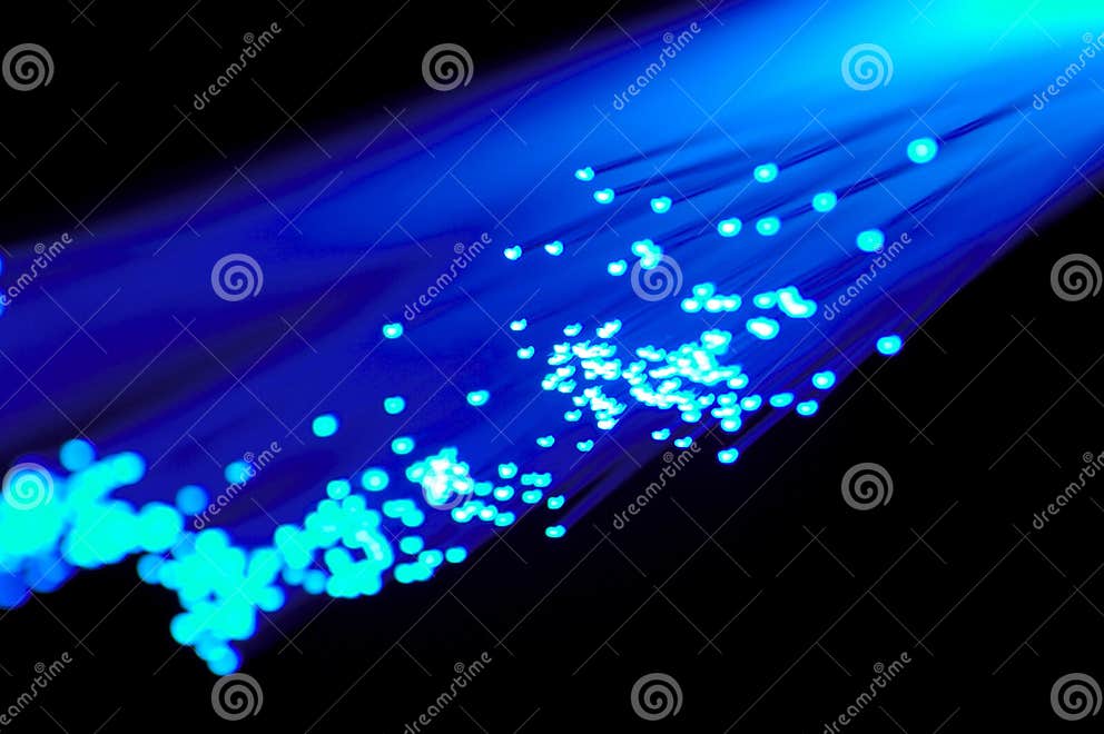 Blue Fiber Optics stock image. Image of glow, optic, neon - 134523
