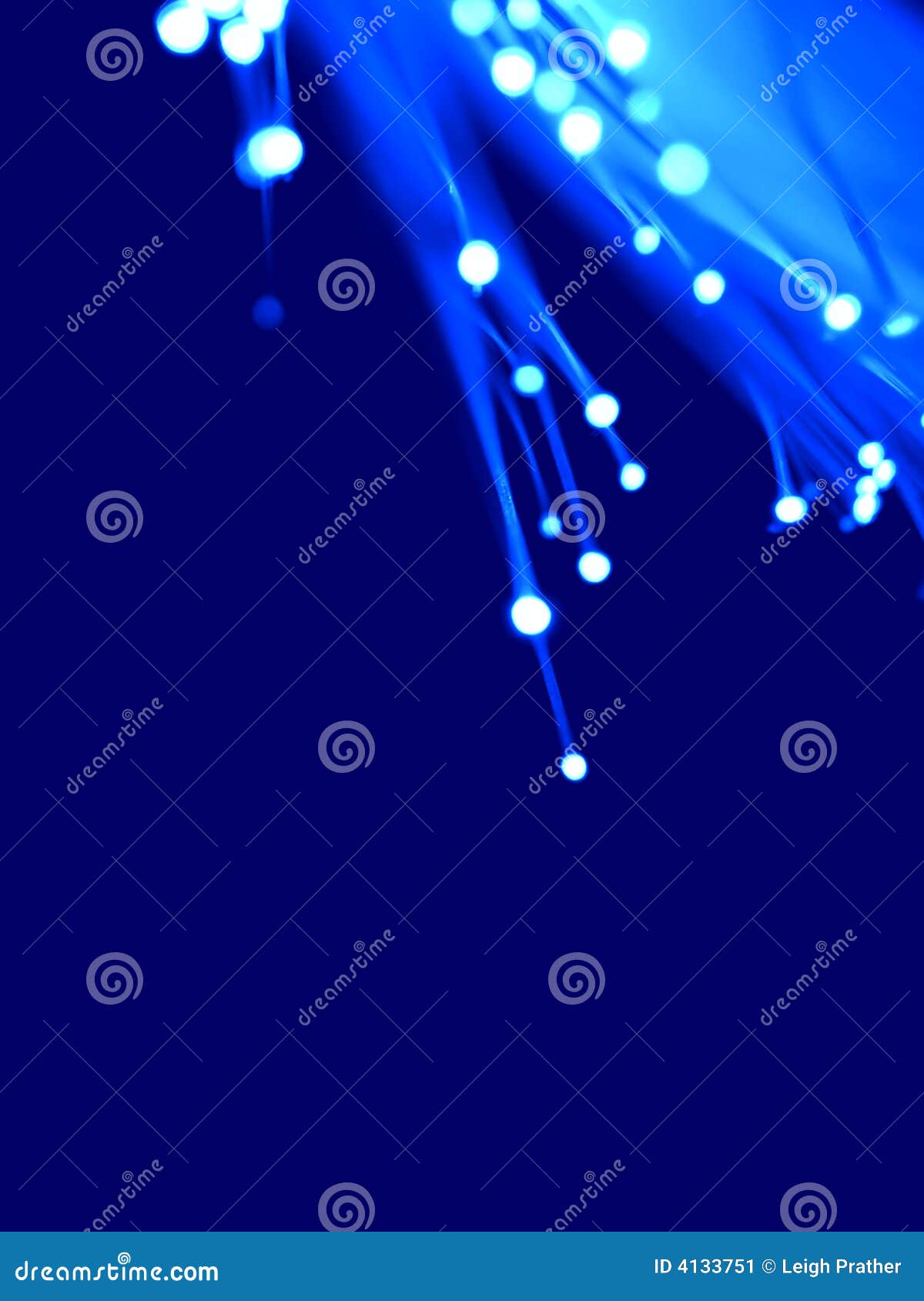 Blue fiber optics stock image. Image of digital, beautiful - 4133751