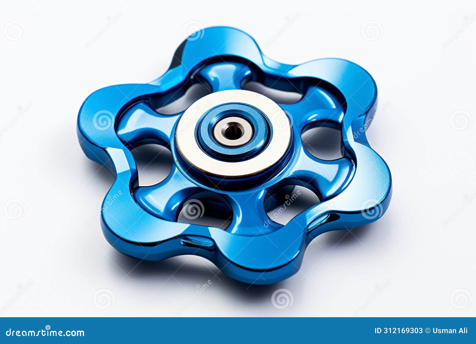 Blue Fidget Spinner with a Transparent Background Stock Illustration ...