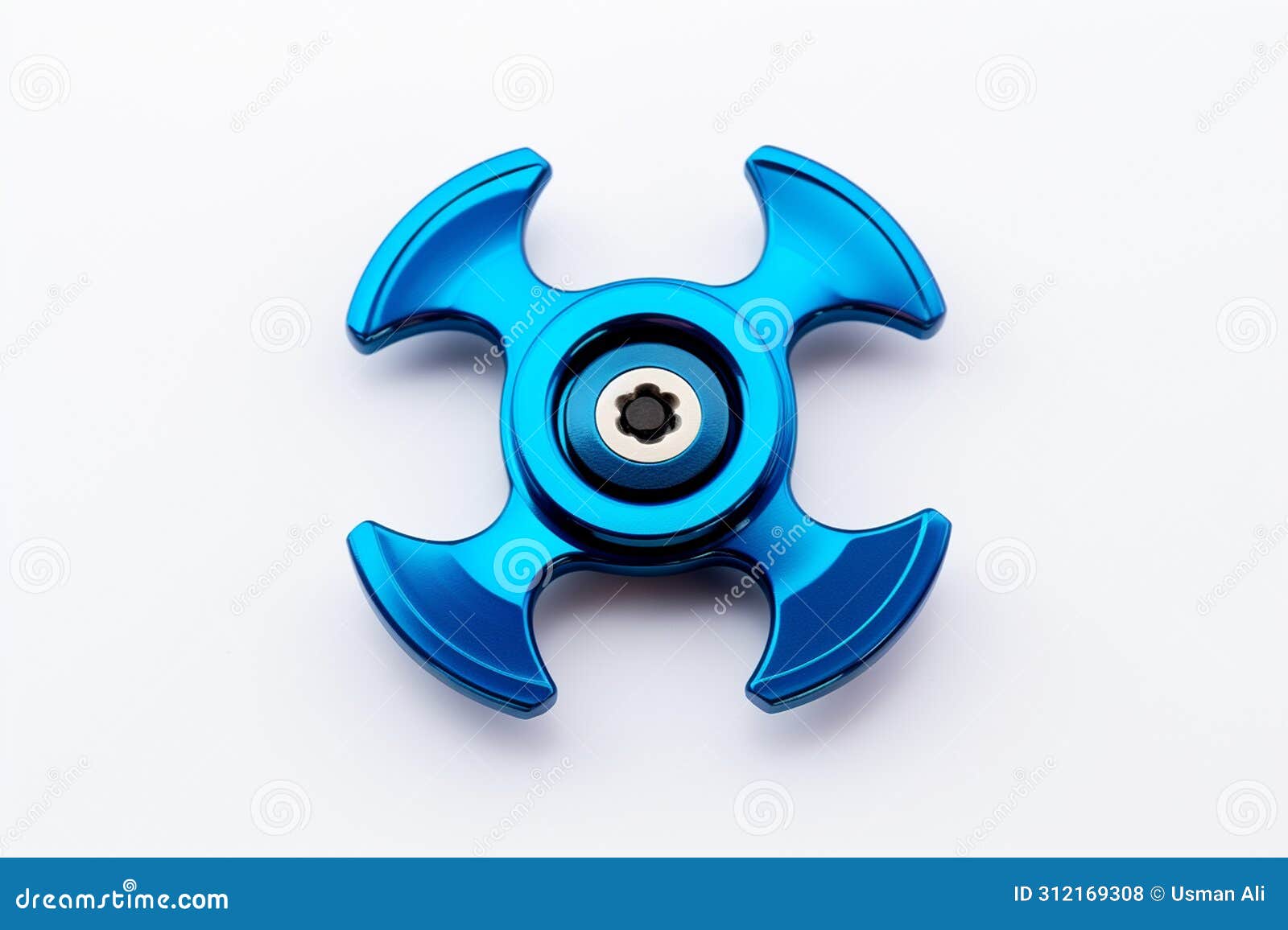 Blue Fidget Spinner with a Transparent Background Stock Illustration ...