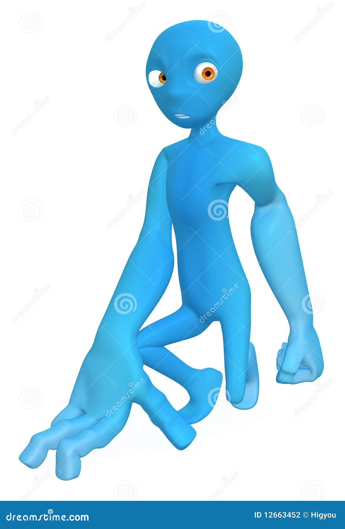 Blue Figure, Heavy stock illustration. Illustration of representing ...