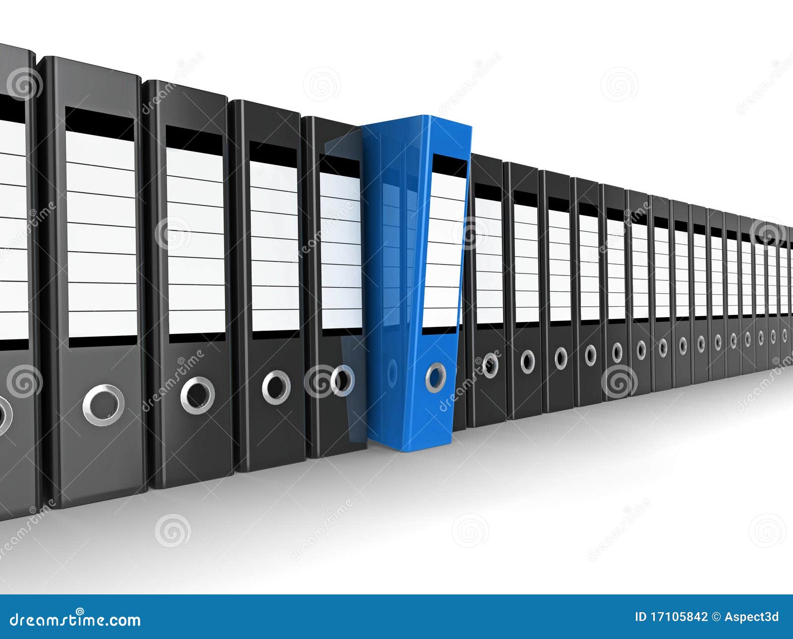 Blue file stock illustration. Illustration of archive - 17105842
