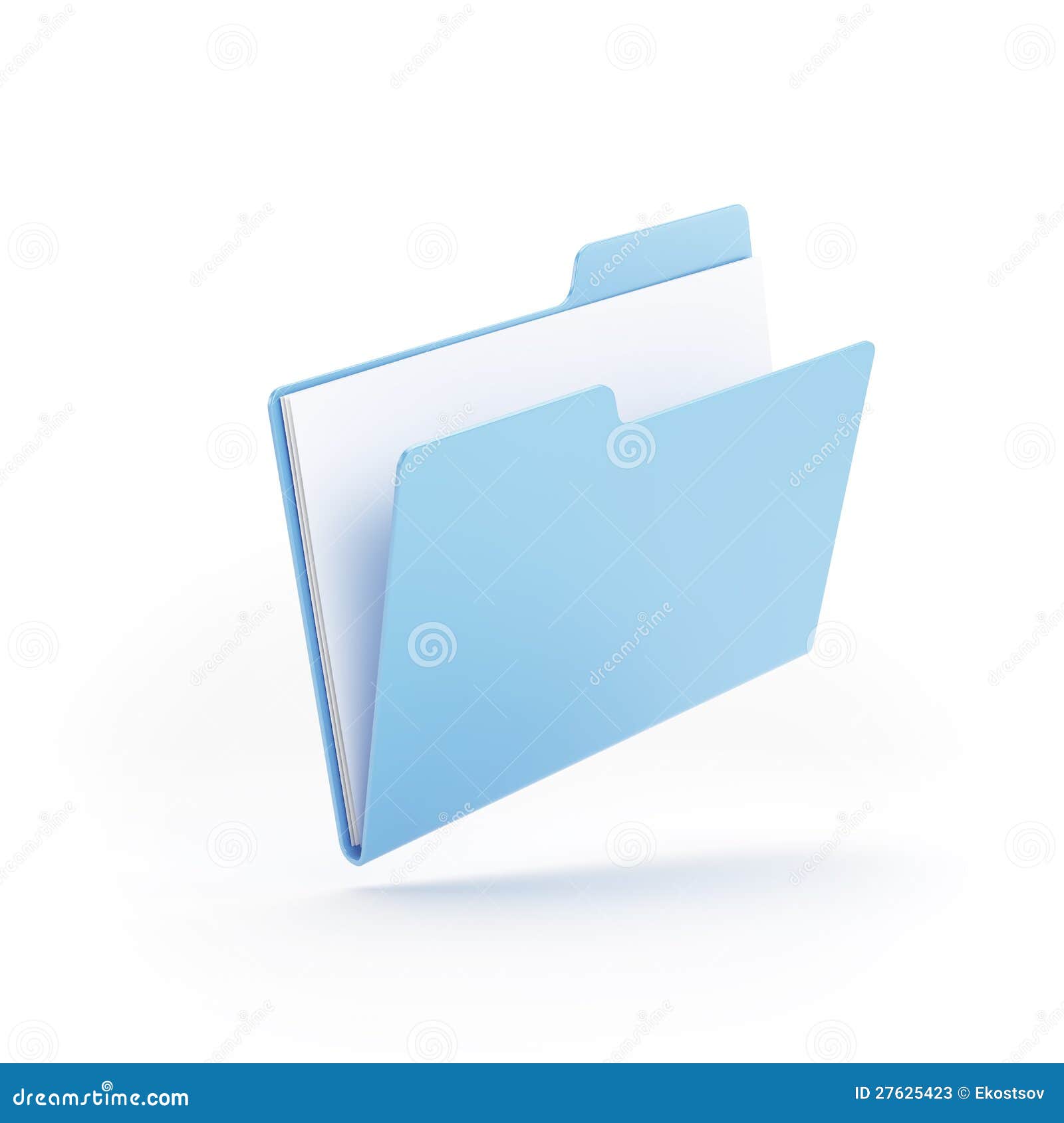 Blue file folder stock illustration. Illustration of business - 27625423