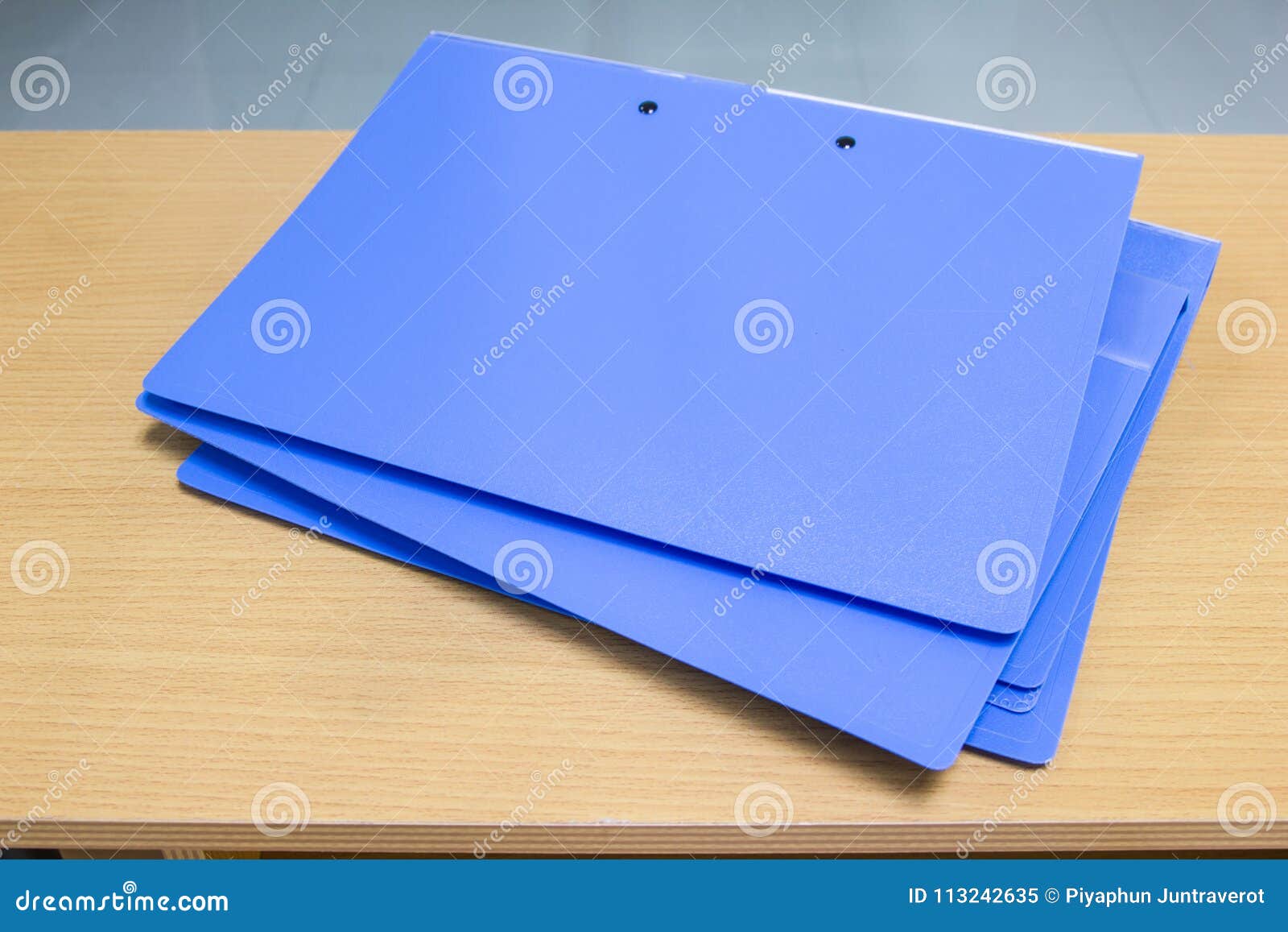 Blue File Folder with Documents Stock Image - Image of folder, organize ...