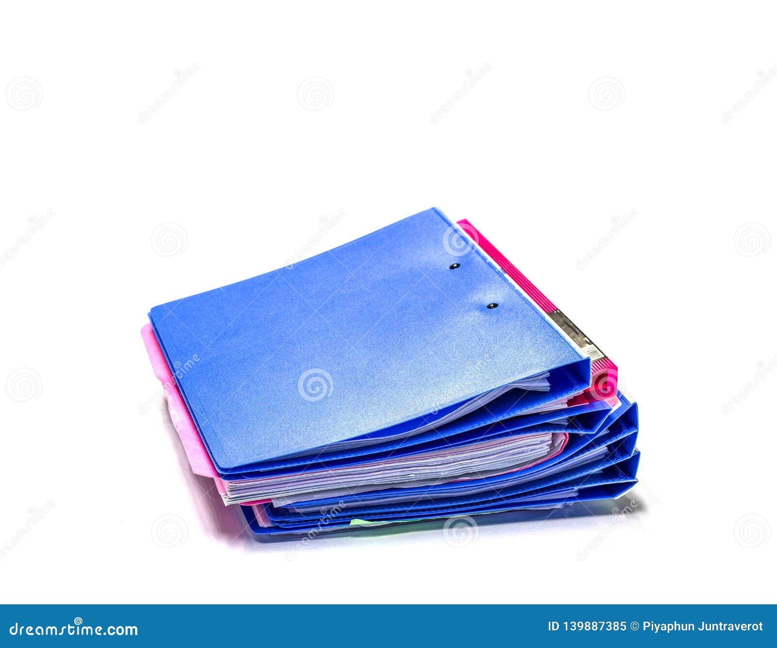 Blue File Folder with Documents on the White Table Stock Image - Image ... Blue File Folder with Documents on the White Table Stock Image - Image ...