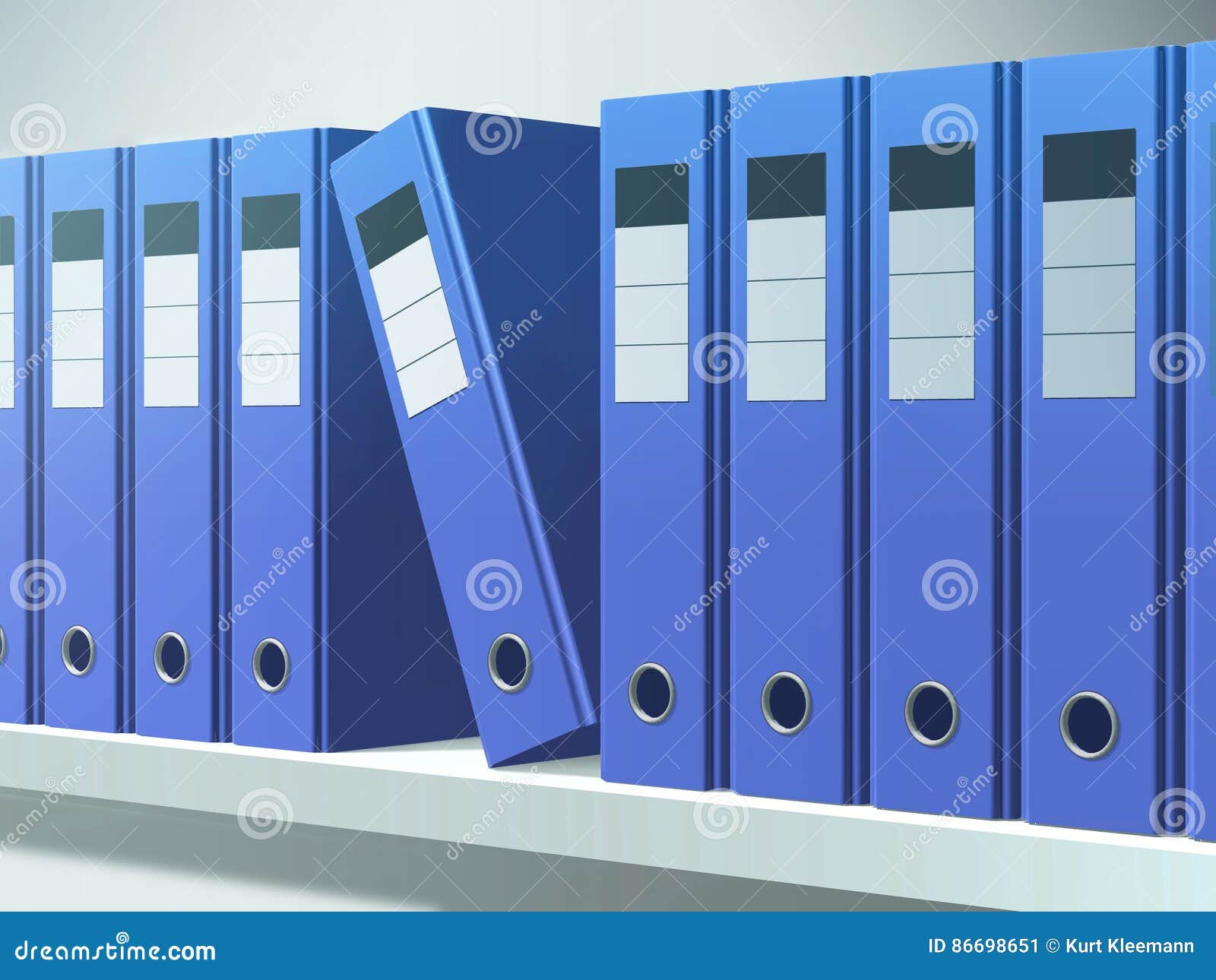Blue Files stock illustration. Illustration of management - 86698651