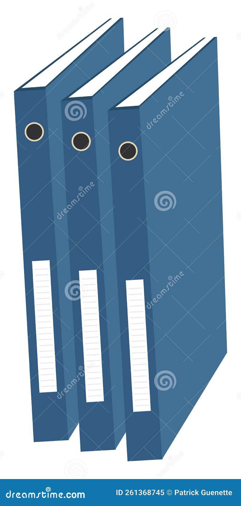 Blue files, icon stock vector. Illustration of pile - 261368745