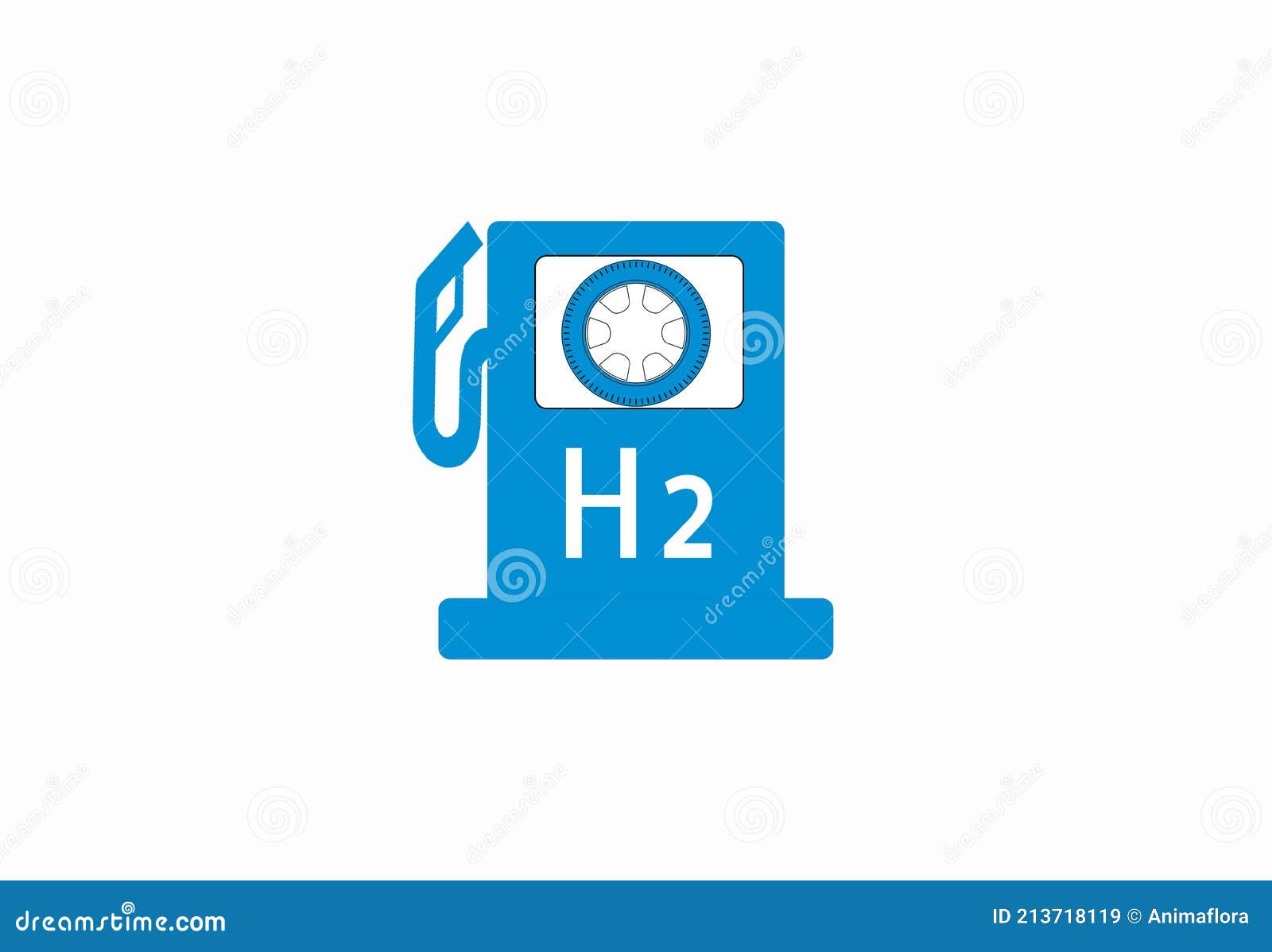 Hydrogen Logo On Gas Station. H2 Combustion Engine For Emission Free ...