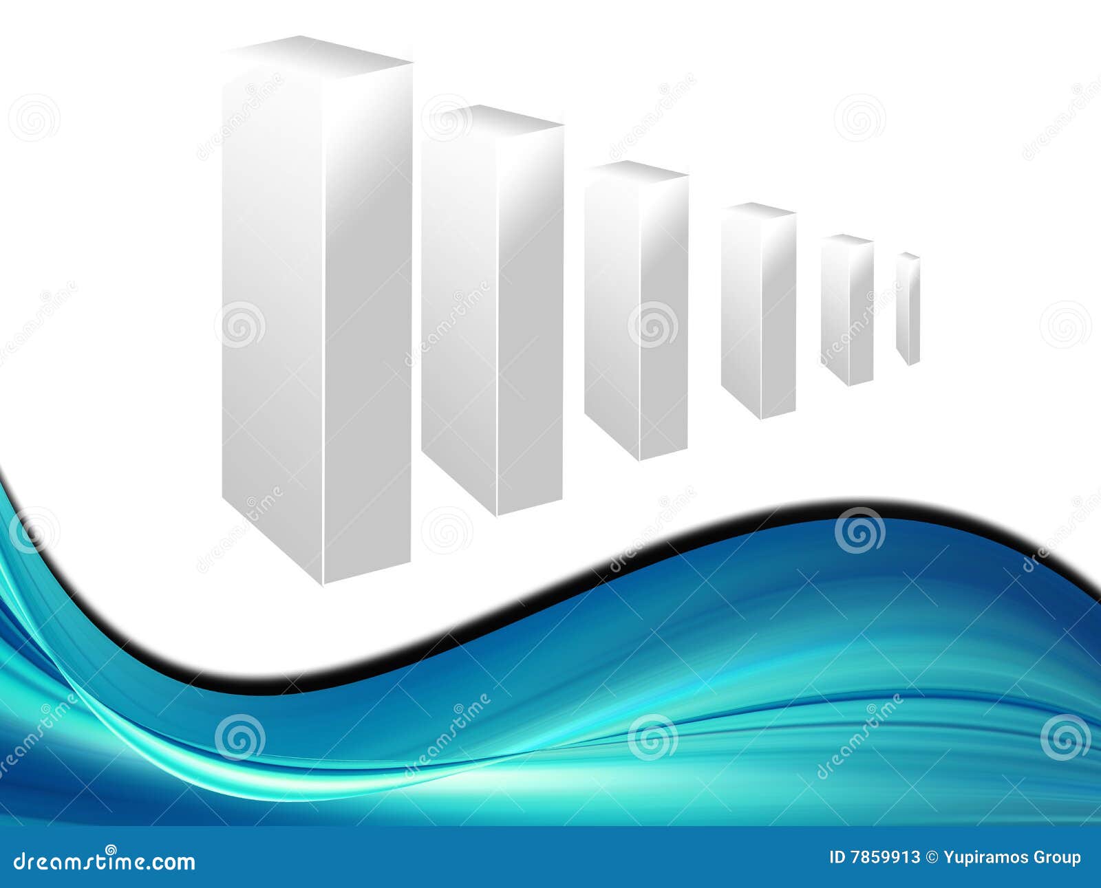 Blue finance waves stock illustration. Illustration of company - 7859913