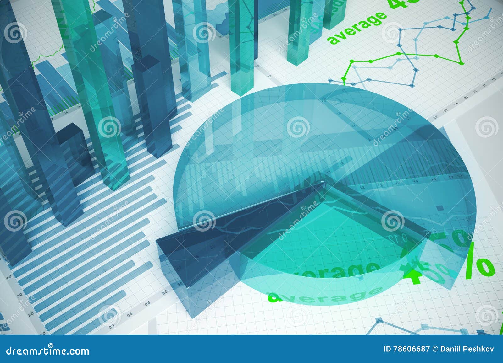 Blue financial graphs stock illustration. Illustration of chart - 78606687