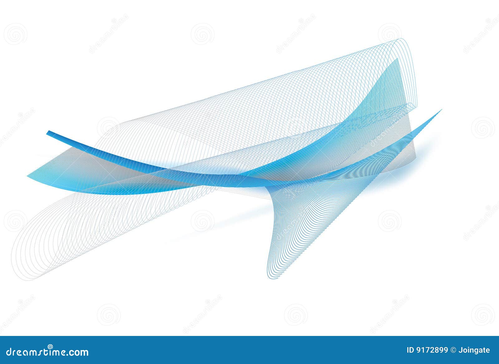 Blue fine lines stock vector. Illustration of flowing - 9172899