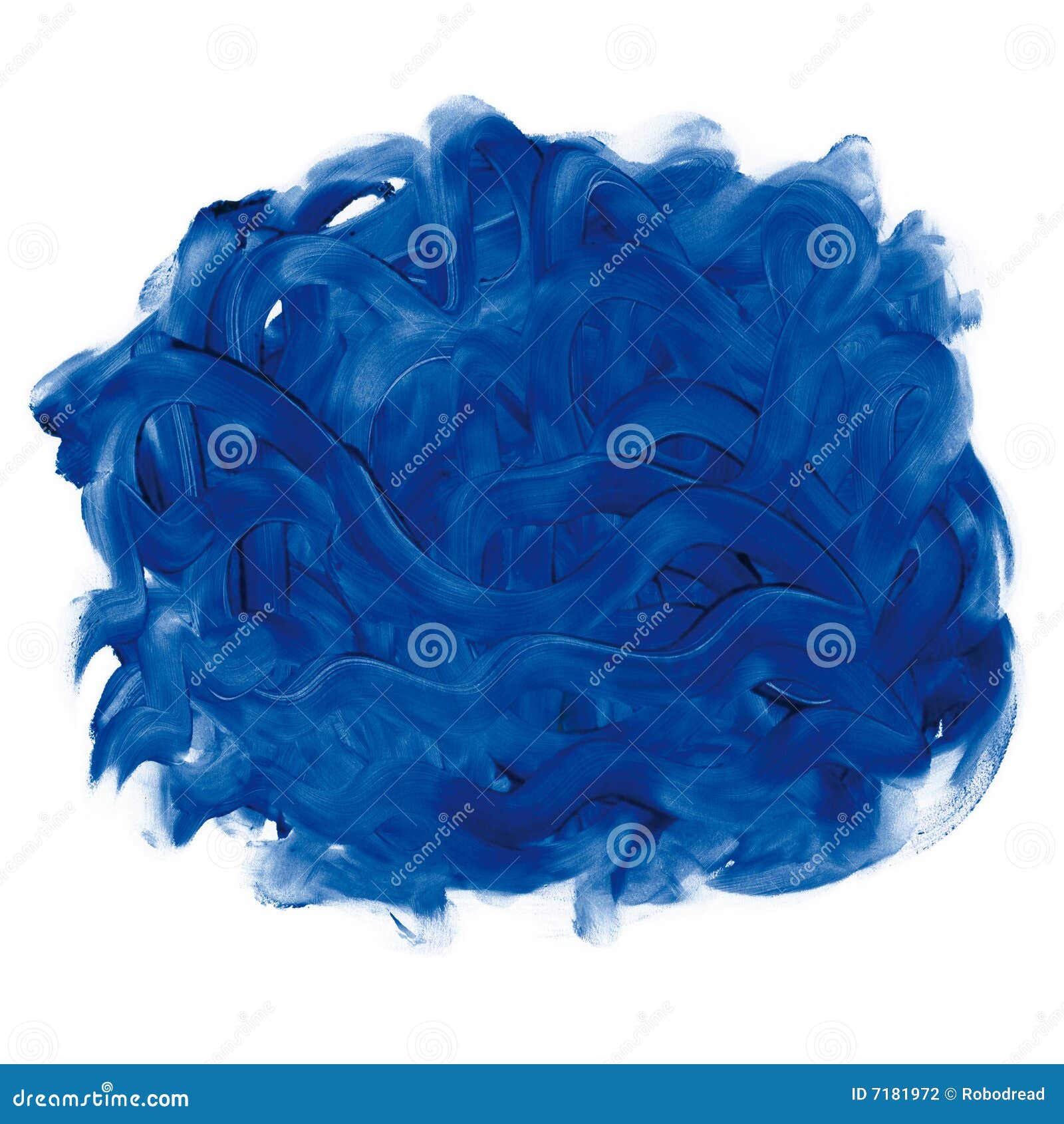 Blue fingerpaint stock illustration. Illustration of draw - 7181972