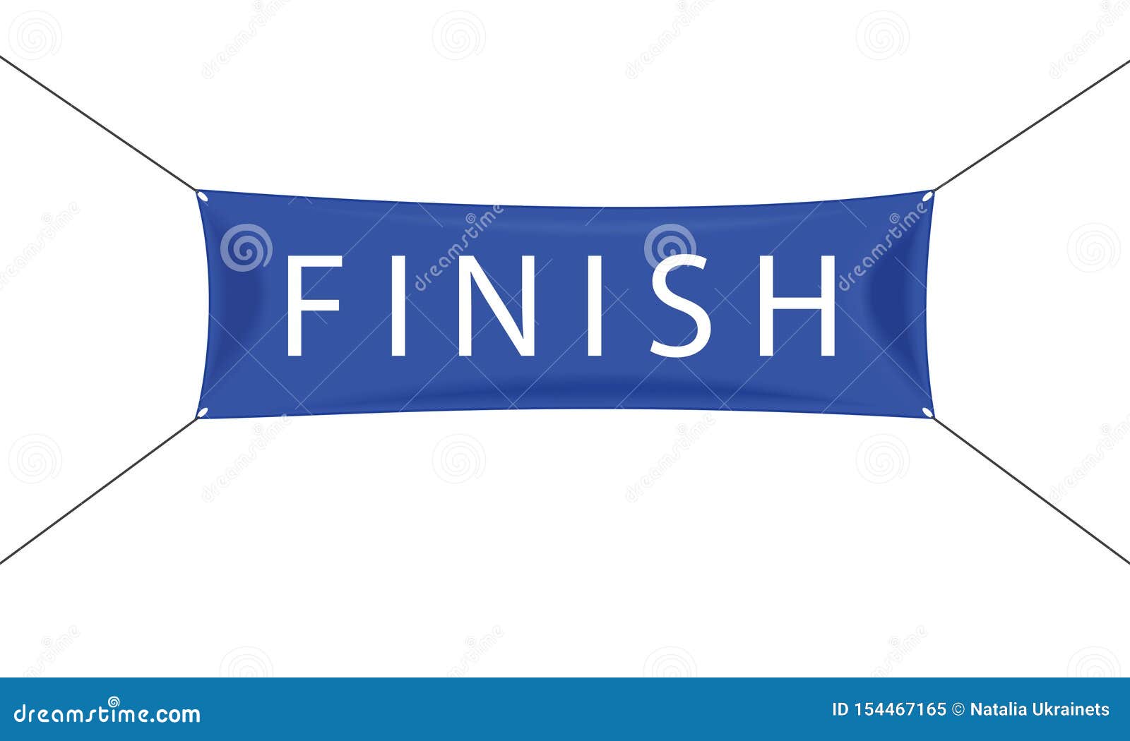 Blue Finish banner stock vector. Illustration of shape - 154467165