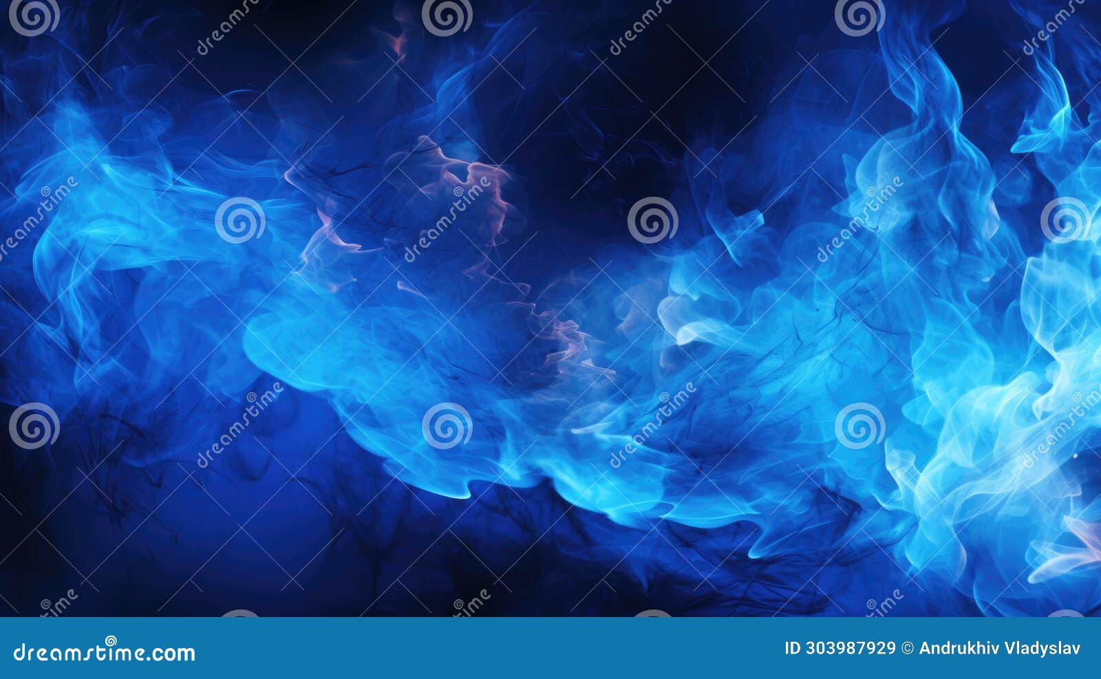 Blue Fire Background, Abstract Illustration Stock Illustration ...
