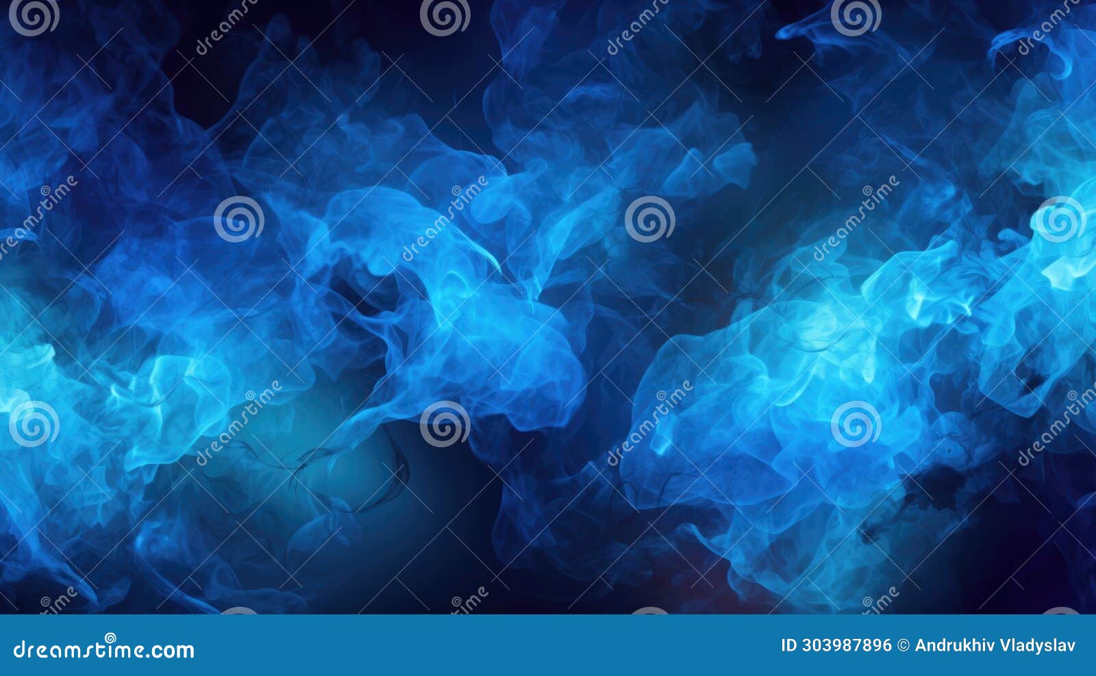 Blue Fire Background, Abstract Illustration Stock Illustration ...