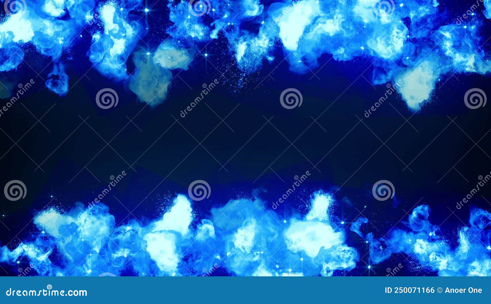 Blue Fire Ball Explosion Flame Loop Animation Stock Footage - Video of ...