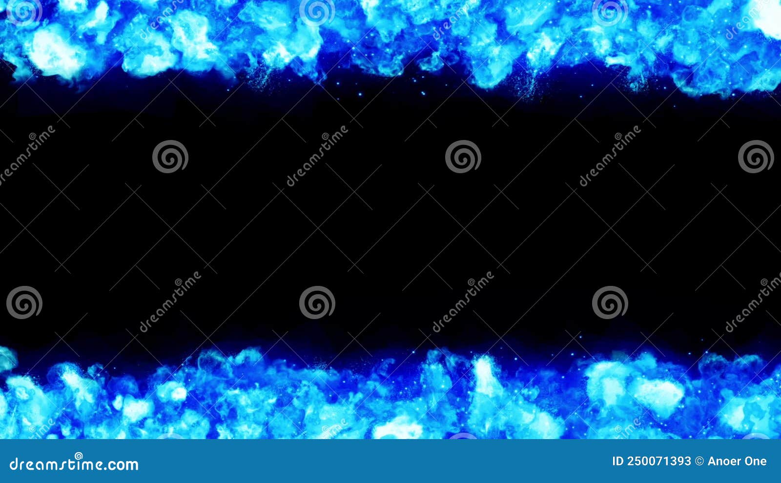 Blue Fire Ball Explosion Flame Loop Animation Stock Video - Video of ...