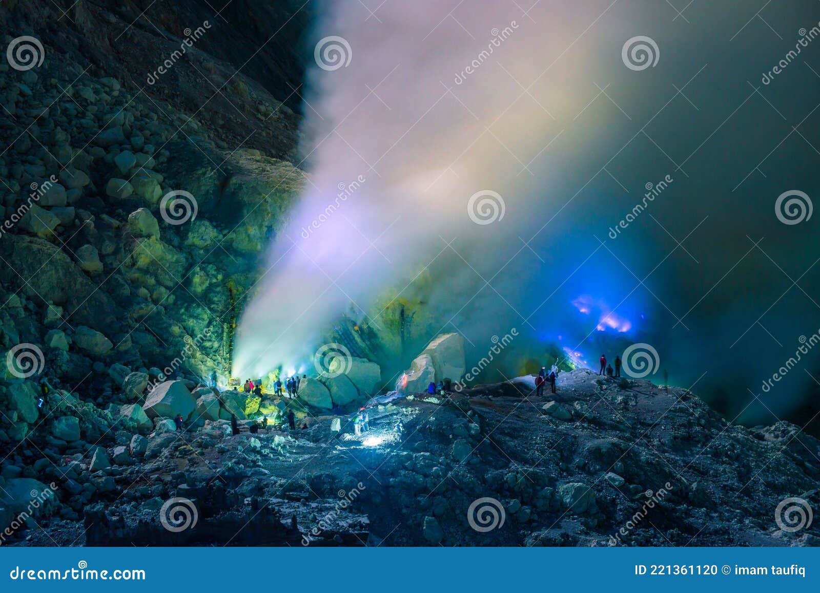 Blue Fire Banyuwangi East Java Stock Photo - Image of east, fire: 221361120