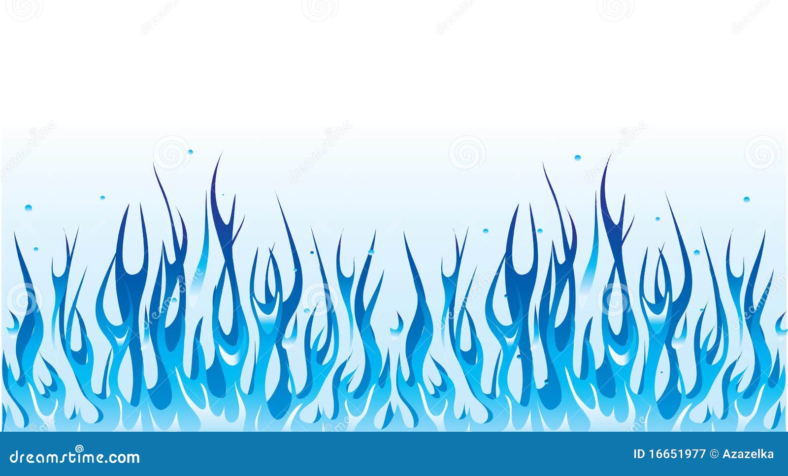 Blue Fire Border