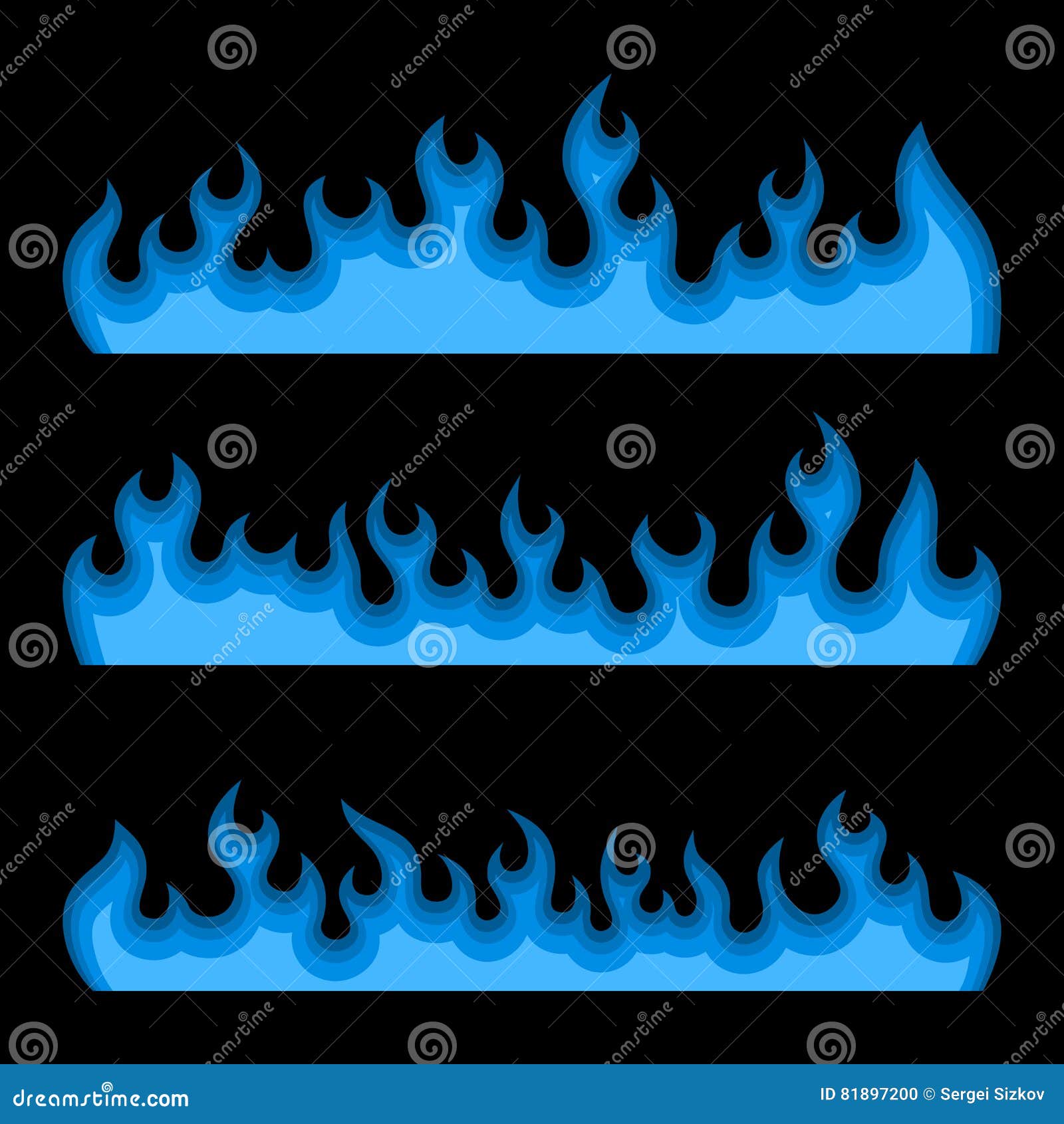 Blue Burning Background