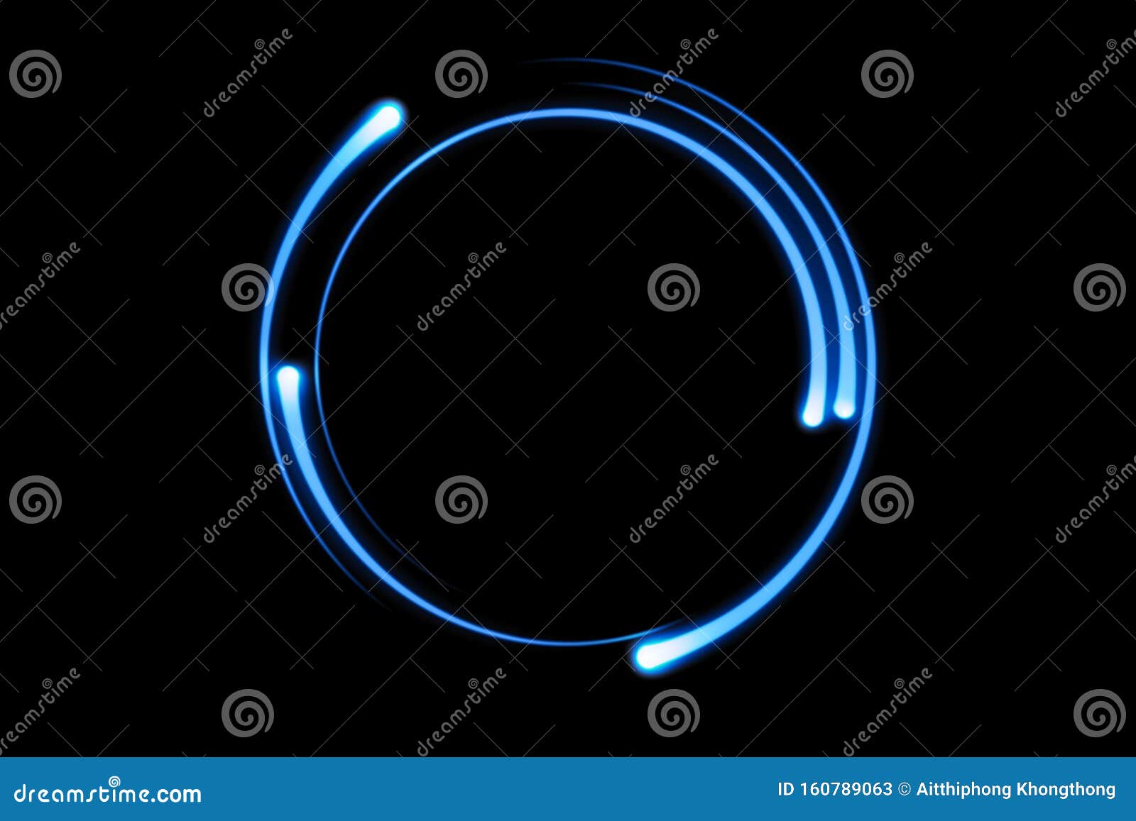 Light Circle Shine Effect On Vector Transparent Background ...
