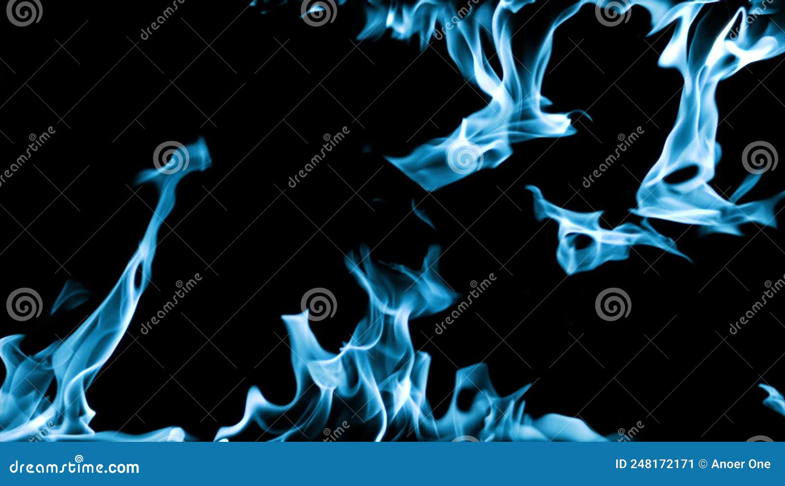 Blue Fire Flame Corner Animation Stock Video - Video of explode, flare ...