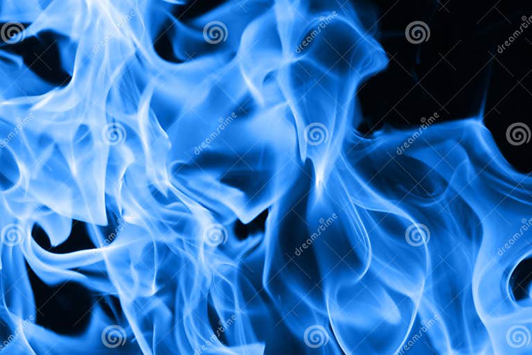 Blue fire flames stock photo. Image of flamable, energy - 7329188
