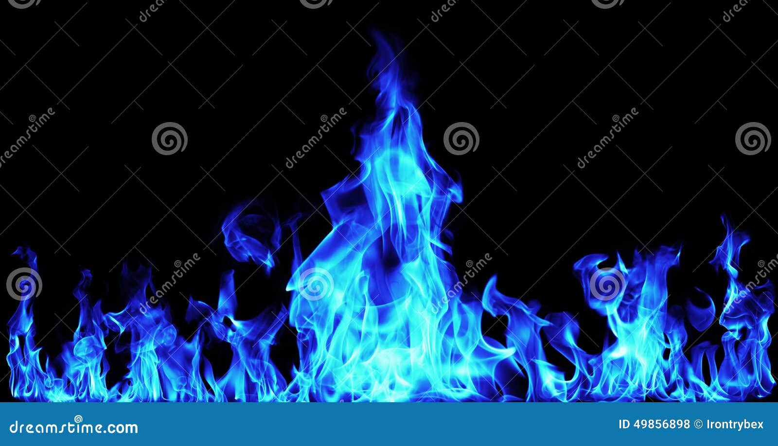 Blue Fire flames stock photo. Image of campfire, fire - 49856898