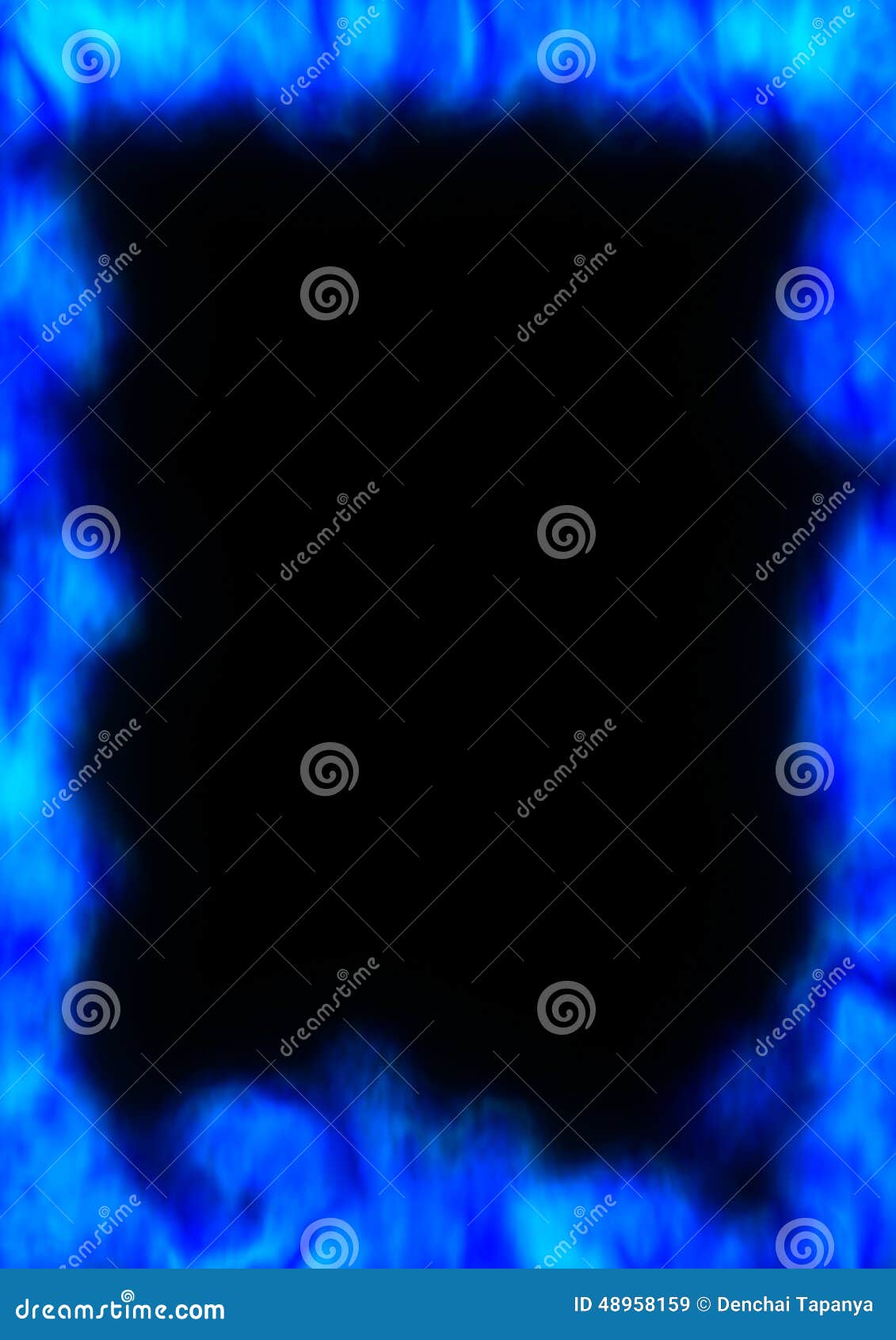 Blue Fire frame stock image. Image of extirpate, fervor - 48958159
