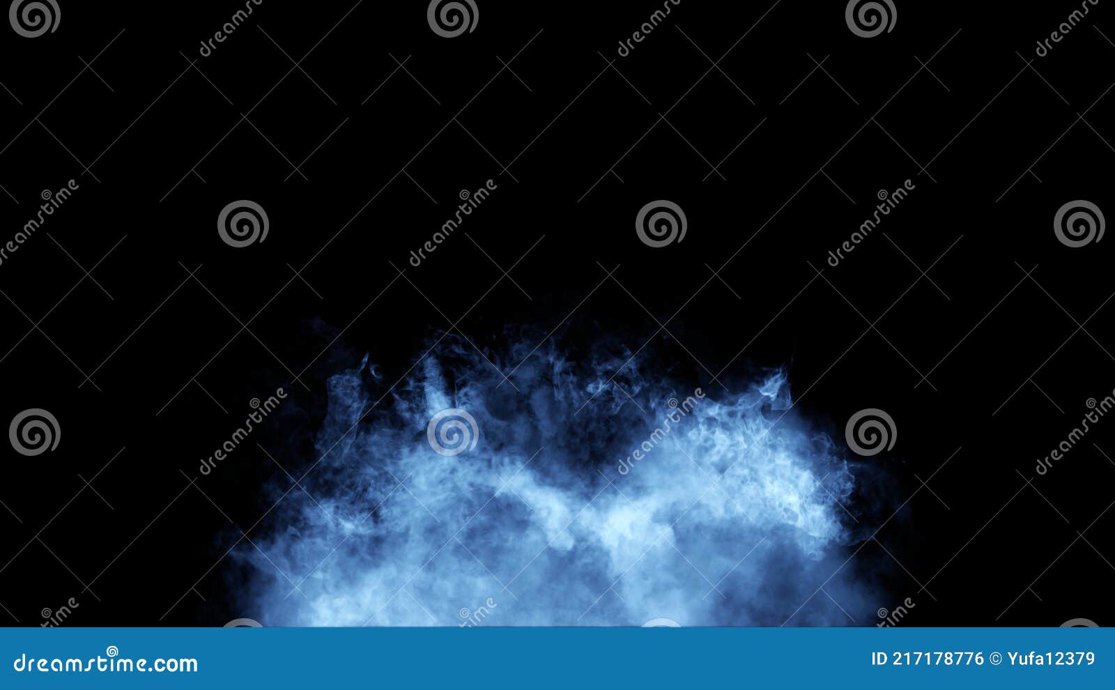 Blue Fire on Isolated Background. Perfect Explosion Effect for ...