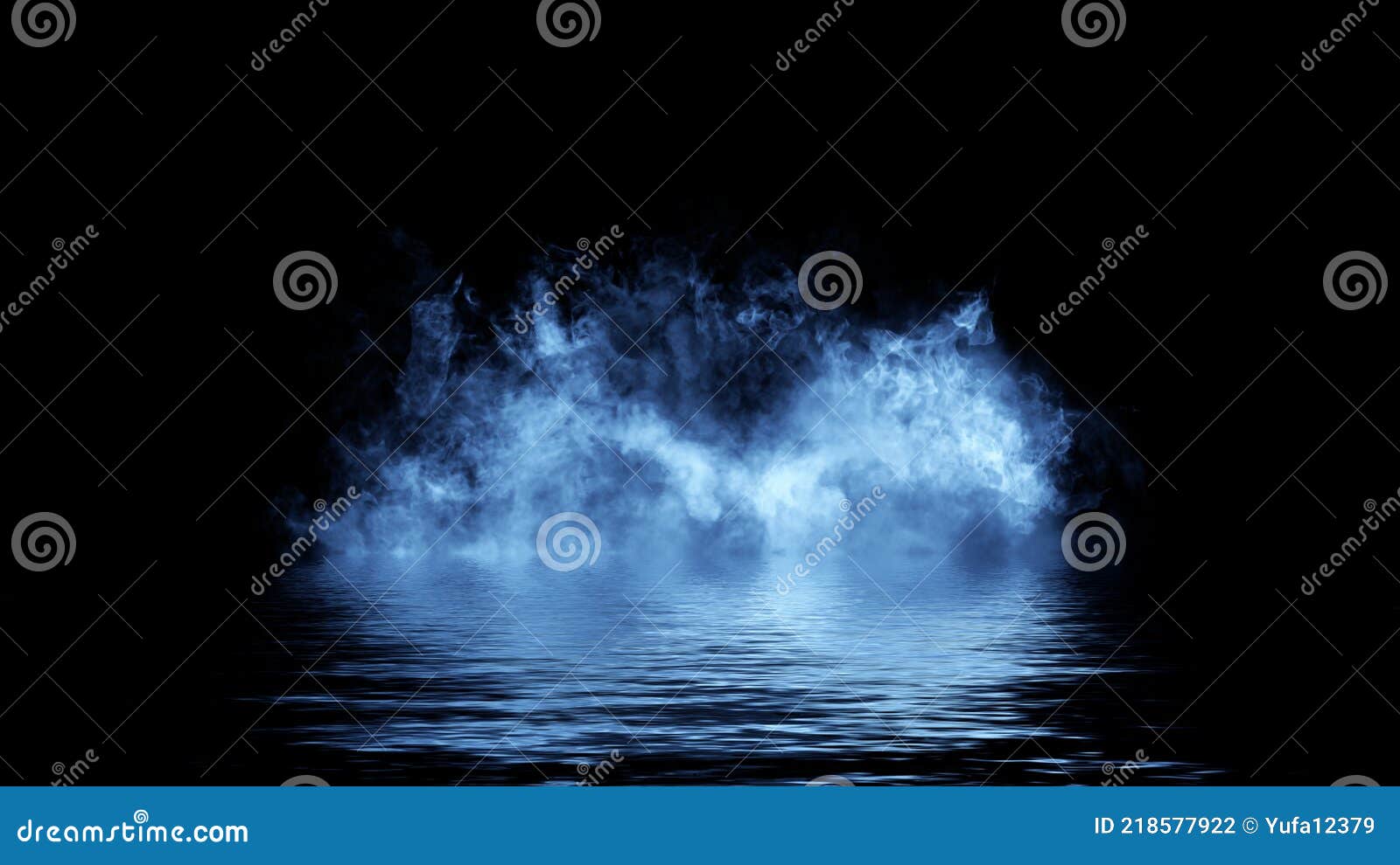 Blue Fire on Isolated Background. Perfect Explosion Effect for ...