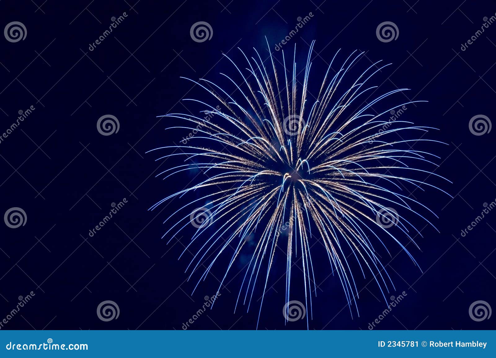 Blue firework explosion stock image. Image of explosion - 2345781