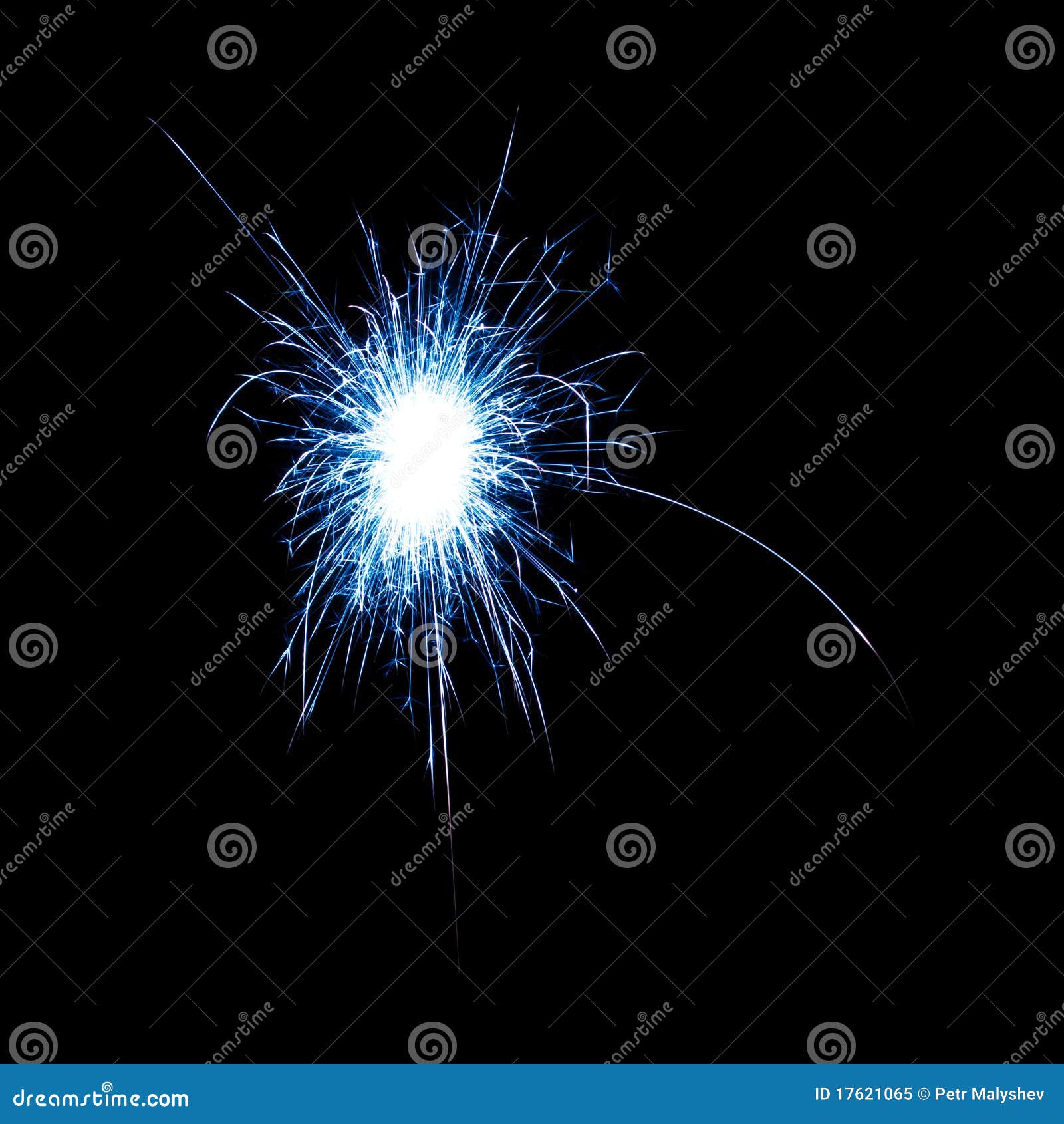 Blue fireworks stock image. Image of blast, carnival - 17621065